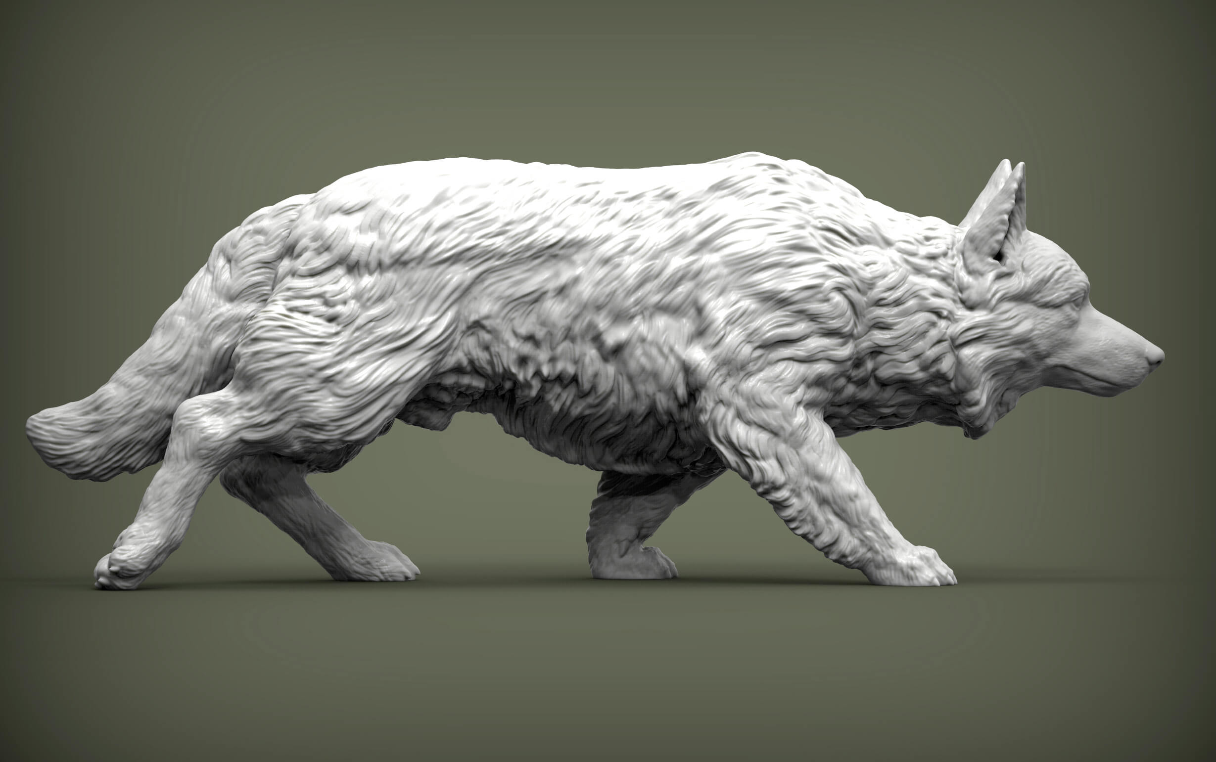 Border Collie 3D Print Model by Alexander3dart