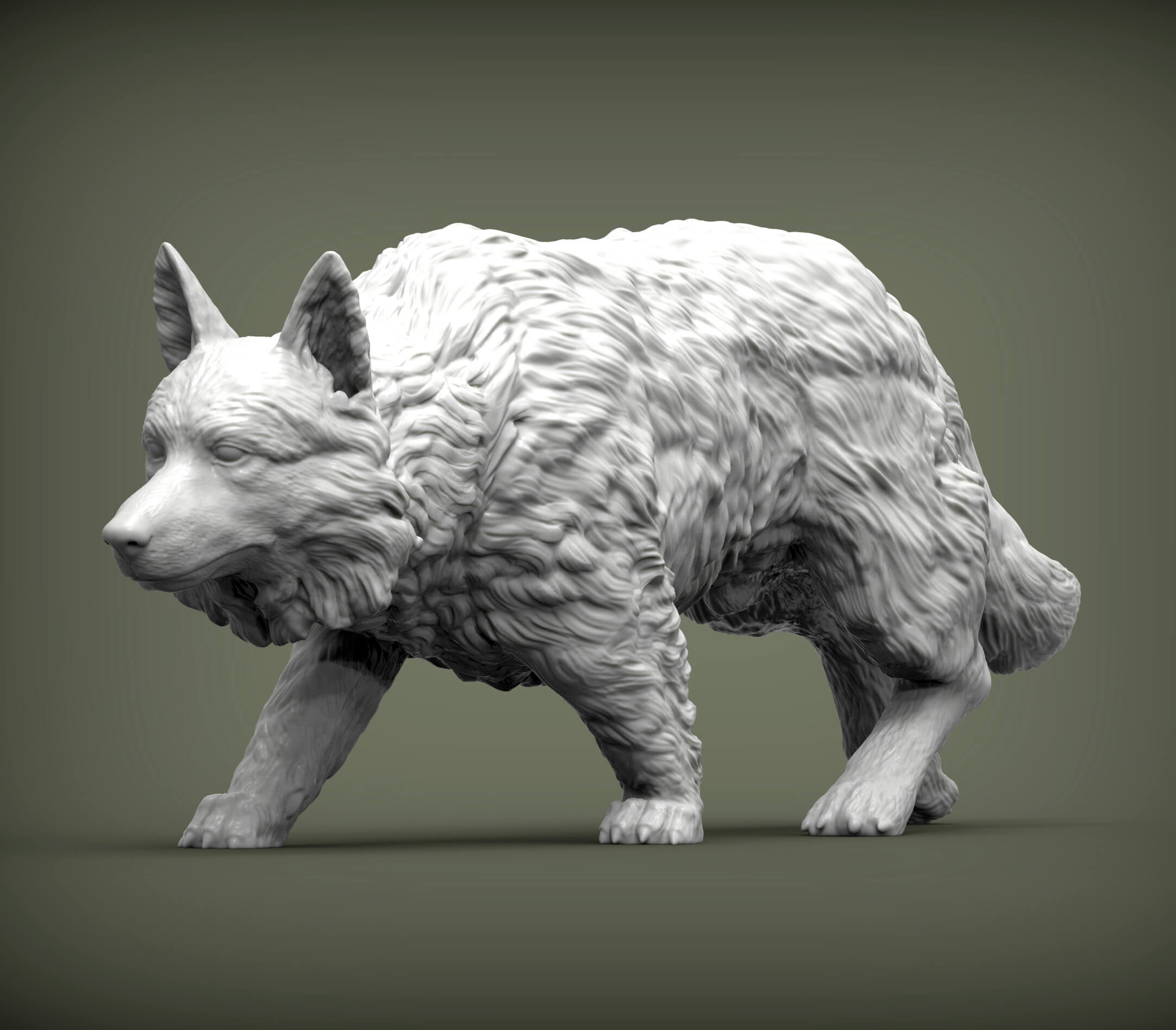 Border Collie 3D Print Model by Alexander3dart