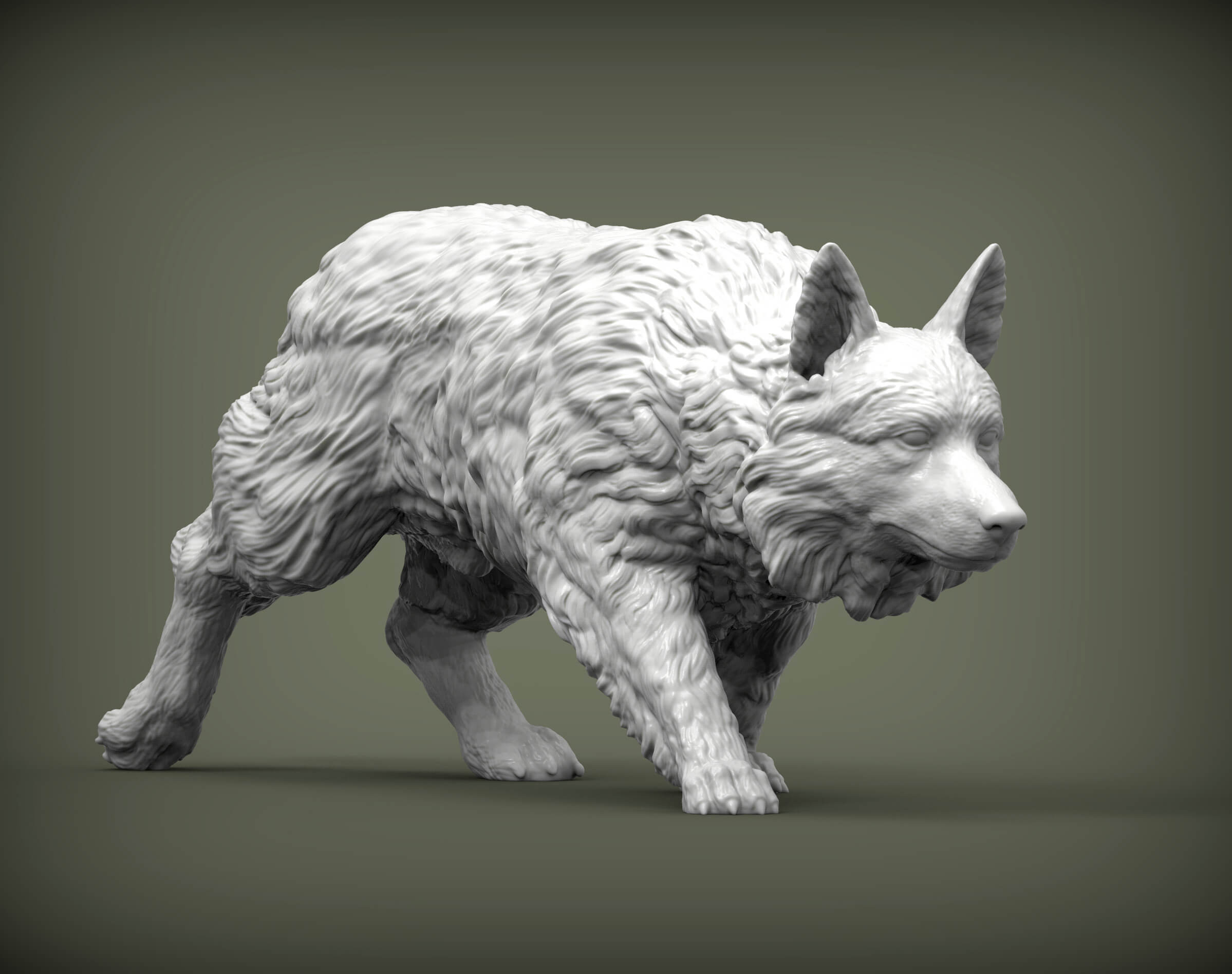Border Collie 3D Print Model by Alexander3dart
