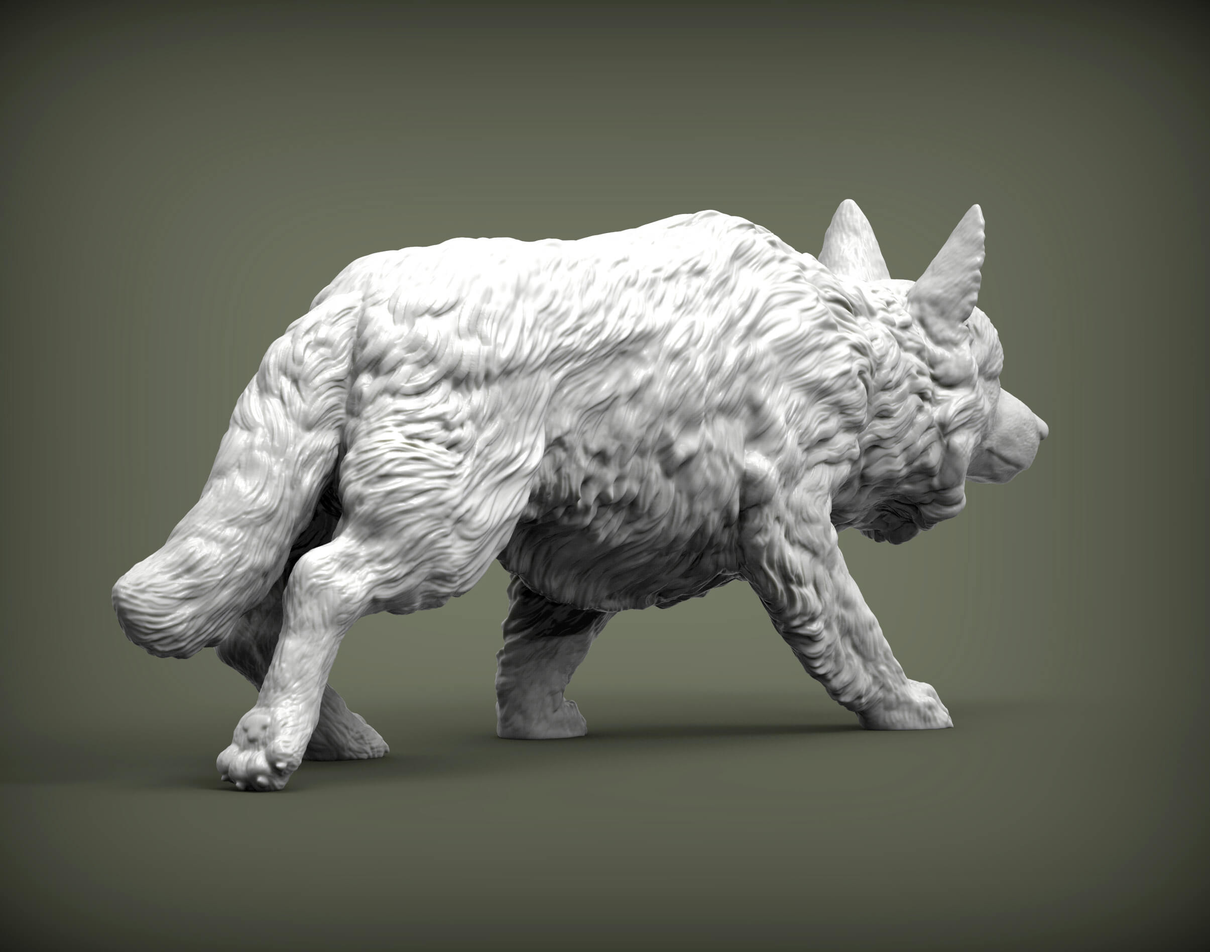 Border Collie 3D Print Model by Alexander3dart