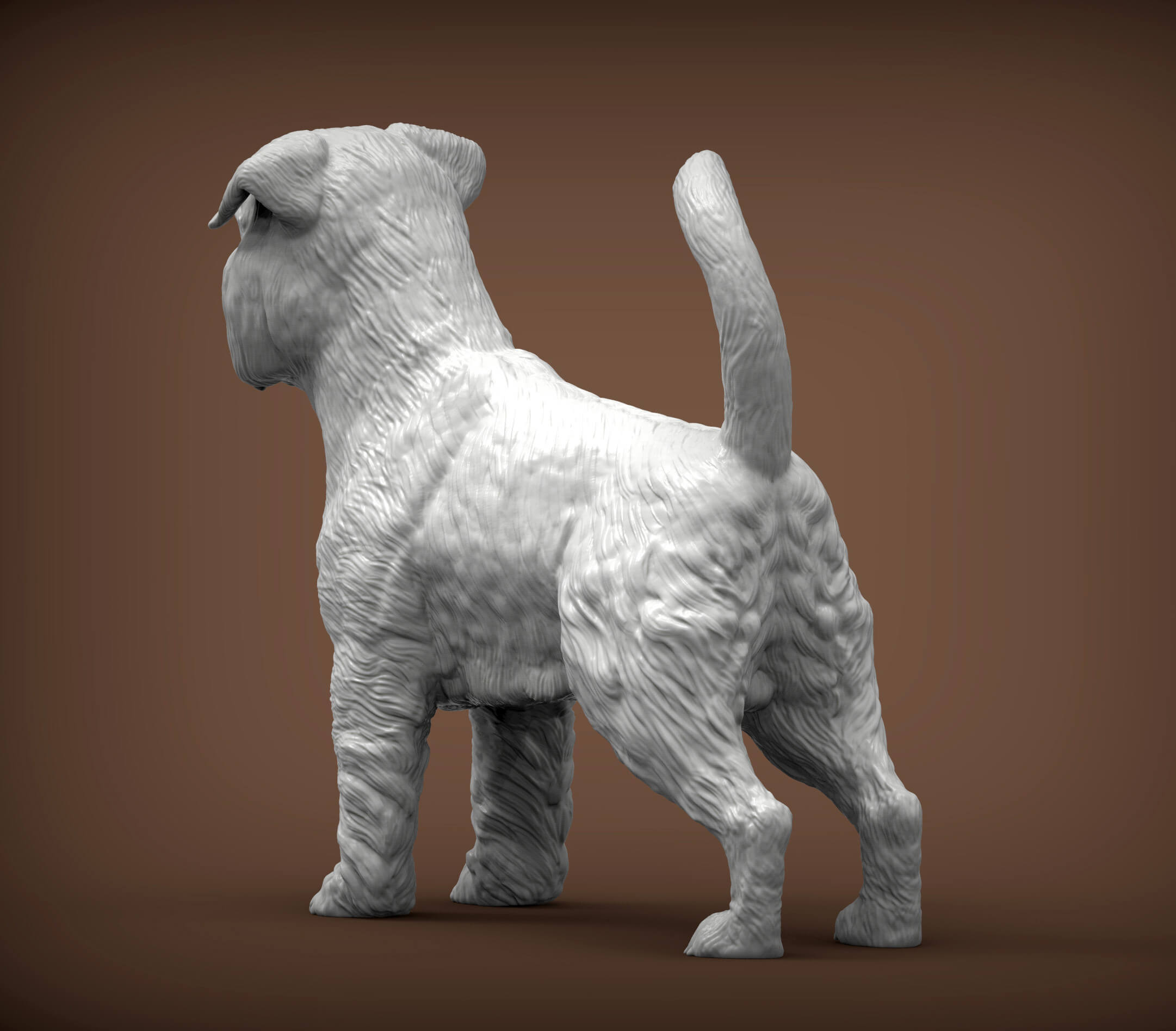 Brussels Griffon 3D Print Model by Alexander3dart