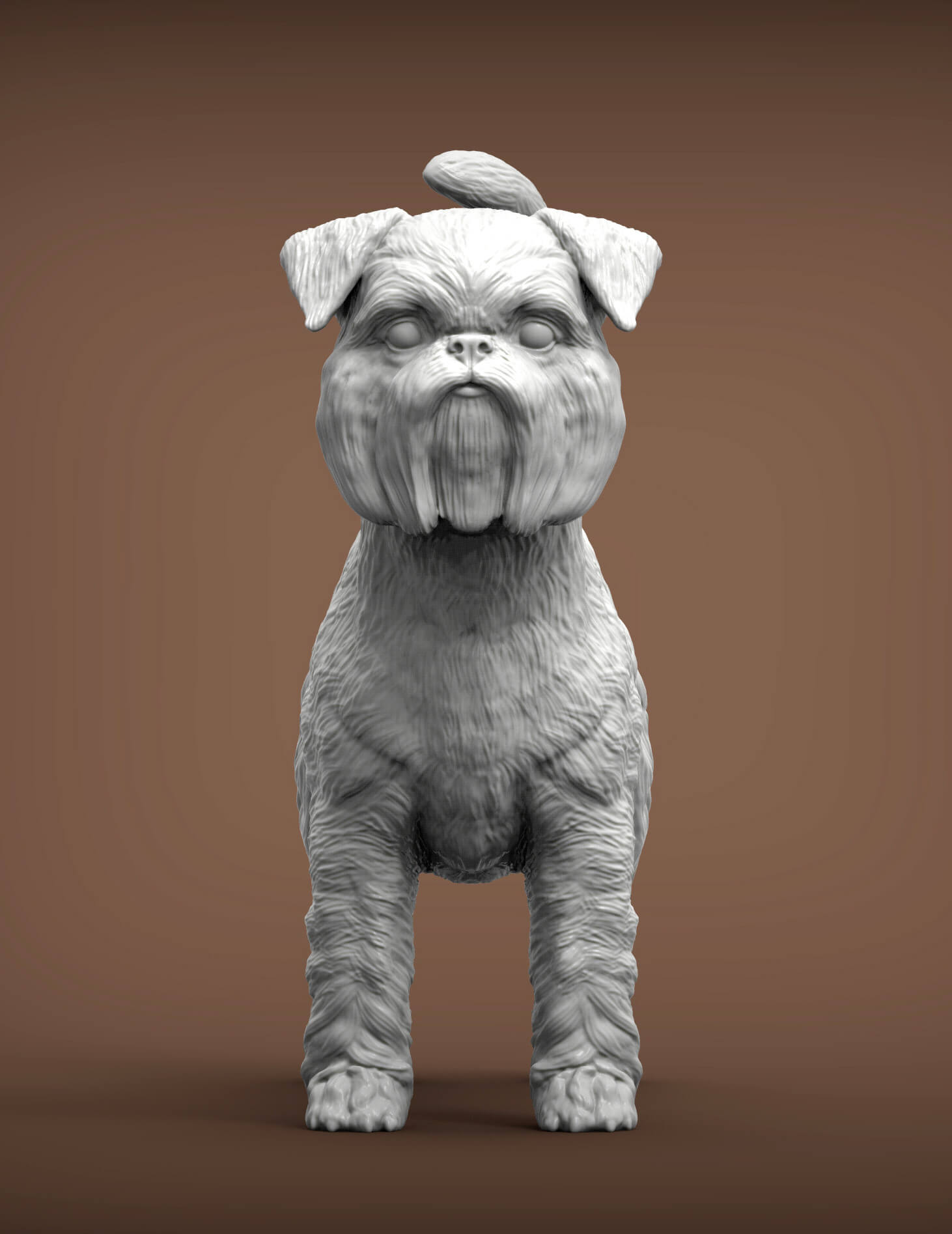 Brussels Griffon 3D Print Model by Alexander3dart