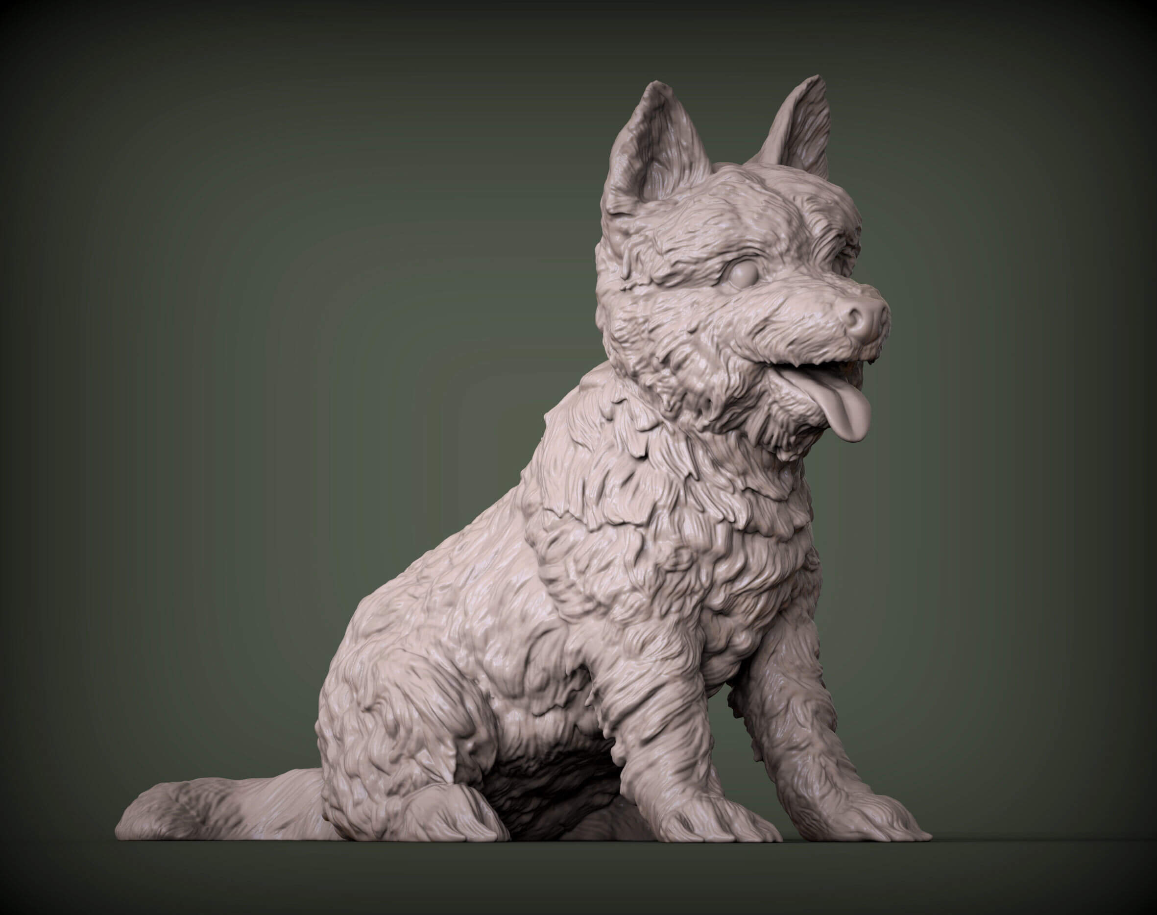 Cairn Terrier 3D Print Model by Alexander3dart