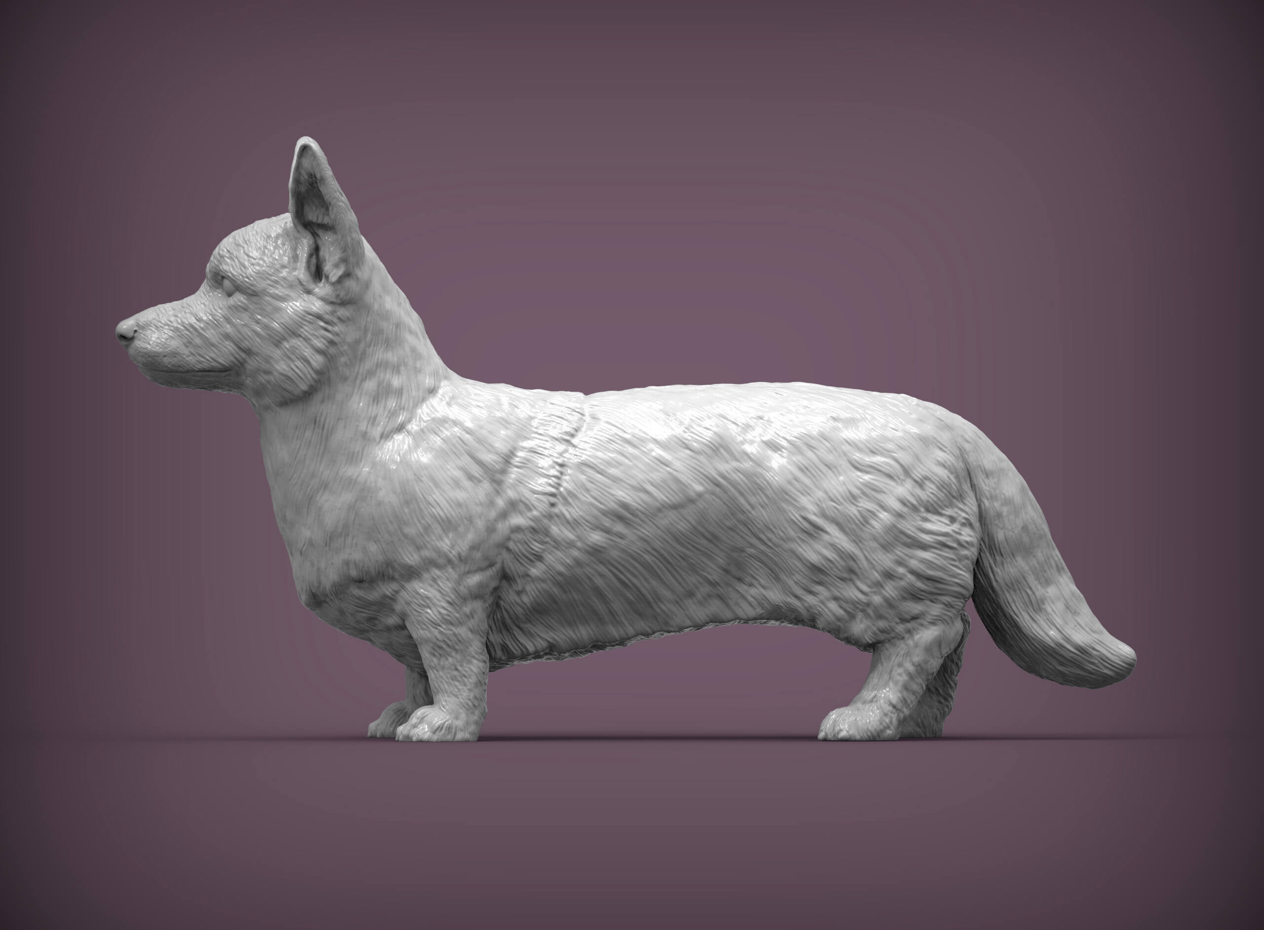 Cardigan Corgi 3D Print Model by Alexander3dart
