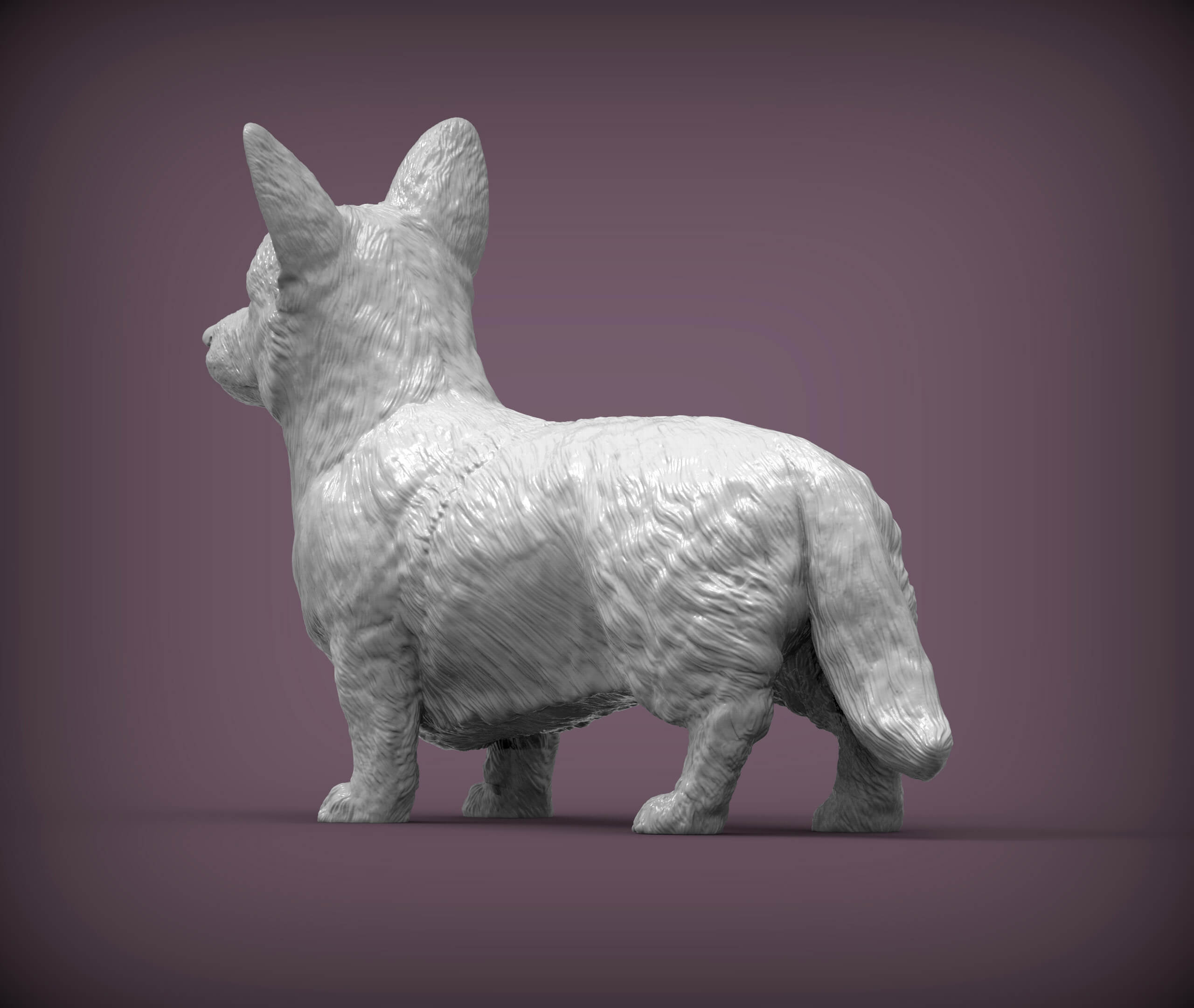 Cardigan Corgi 3D Print Model by Alexander3dart