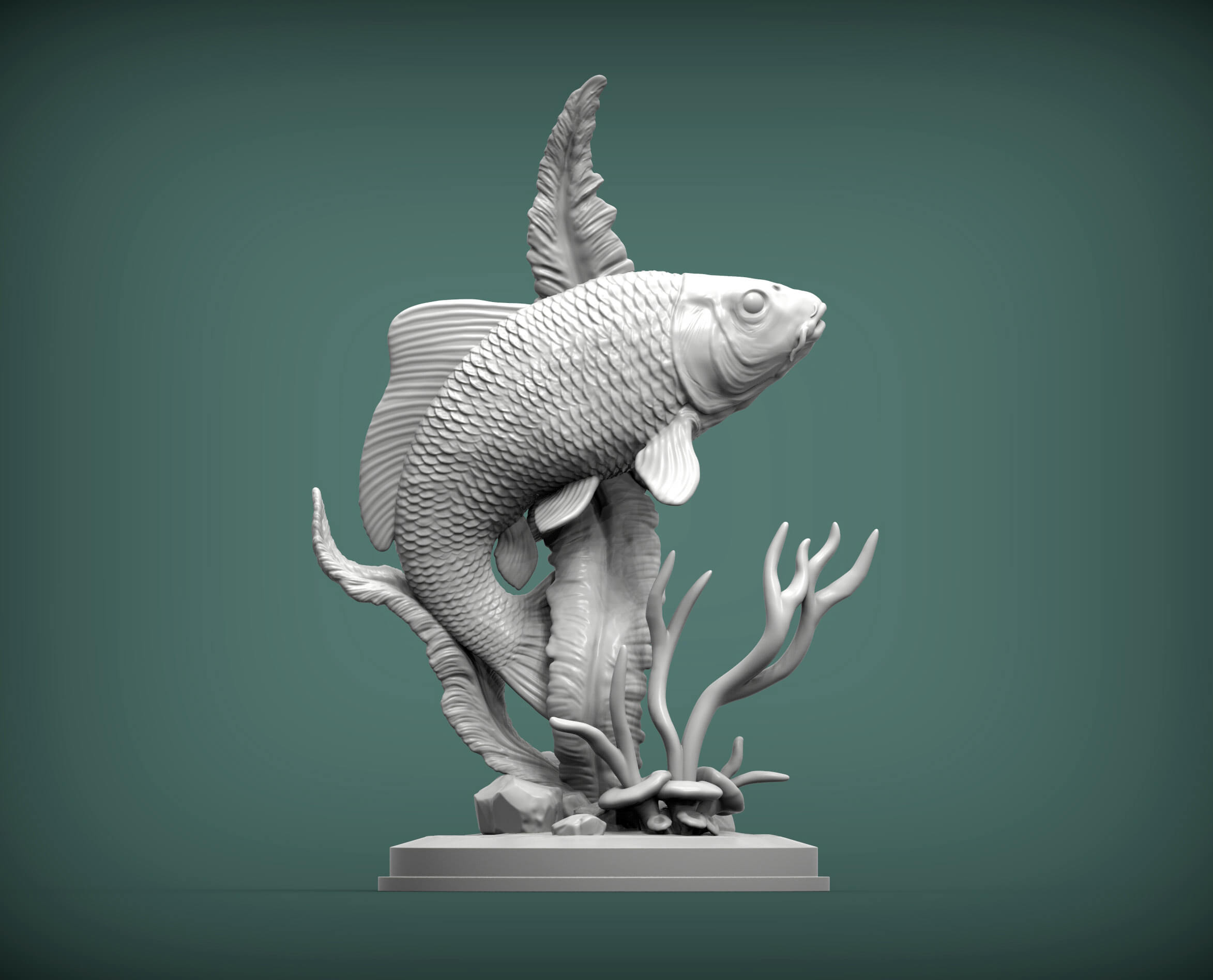 Carp 3D Print Model by Alexander3dart