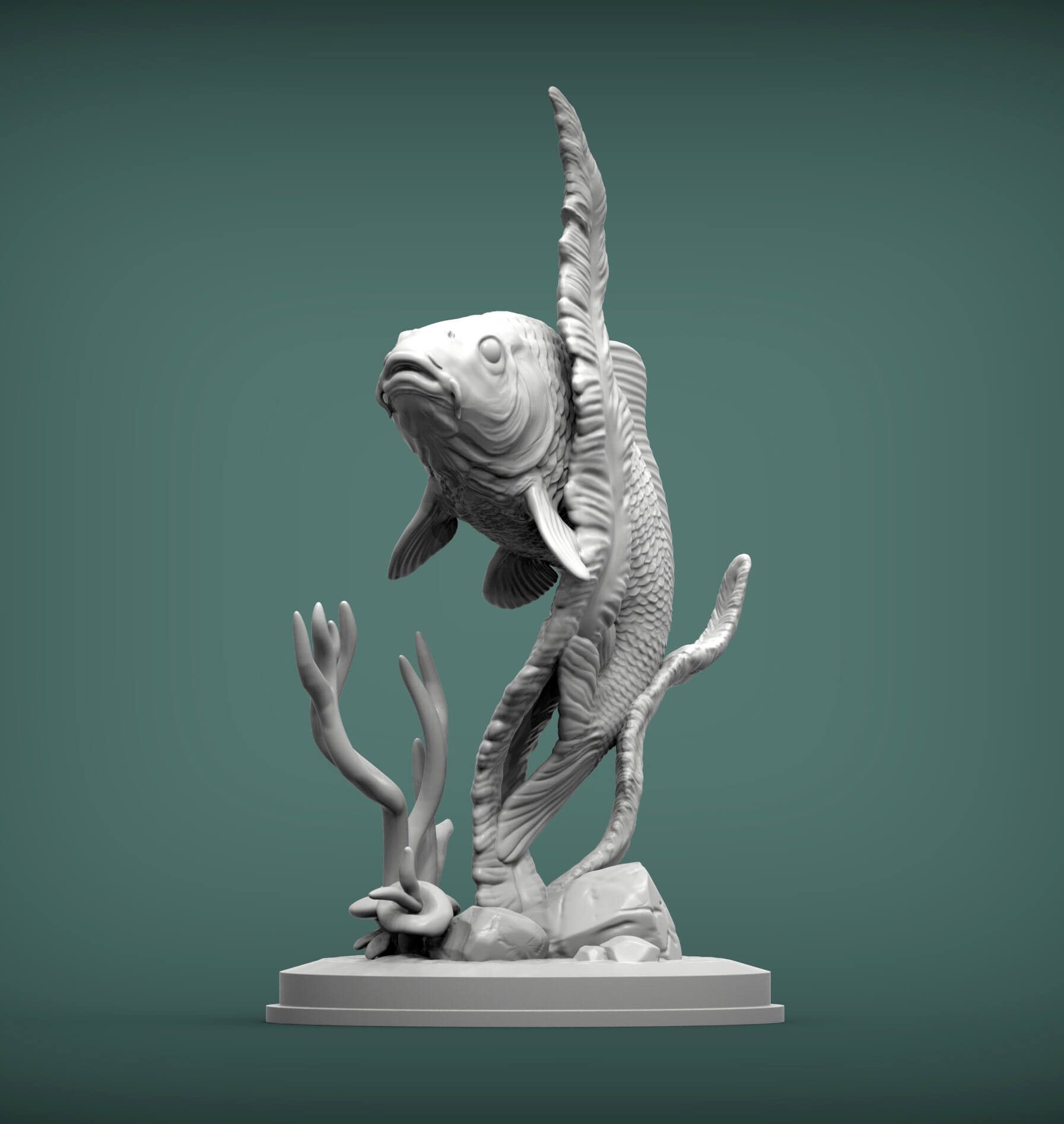Carp 3D Print Model by Alexander3dart