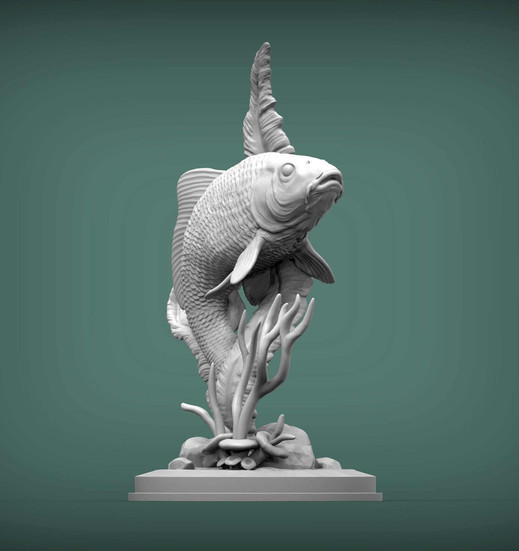 Carp 3D Print Model by Alexander3dart