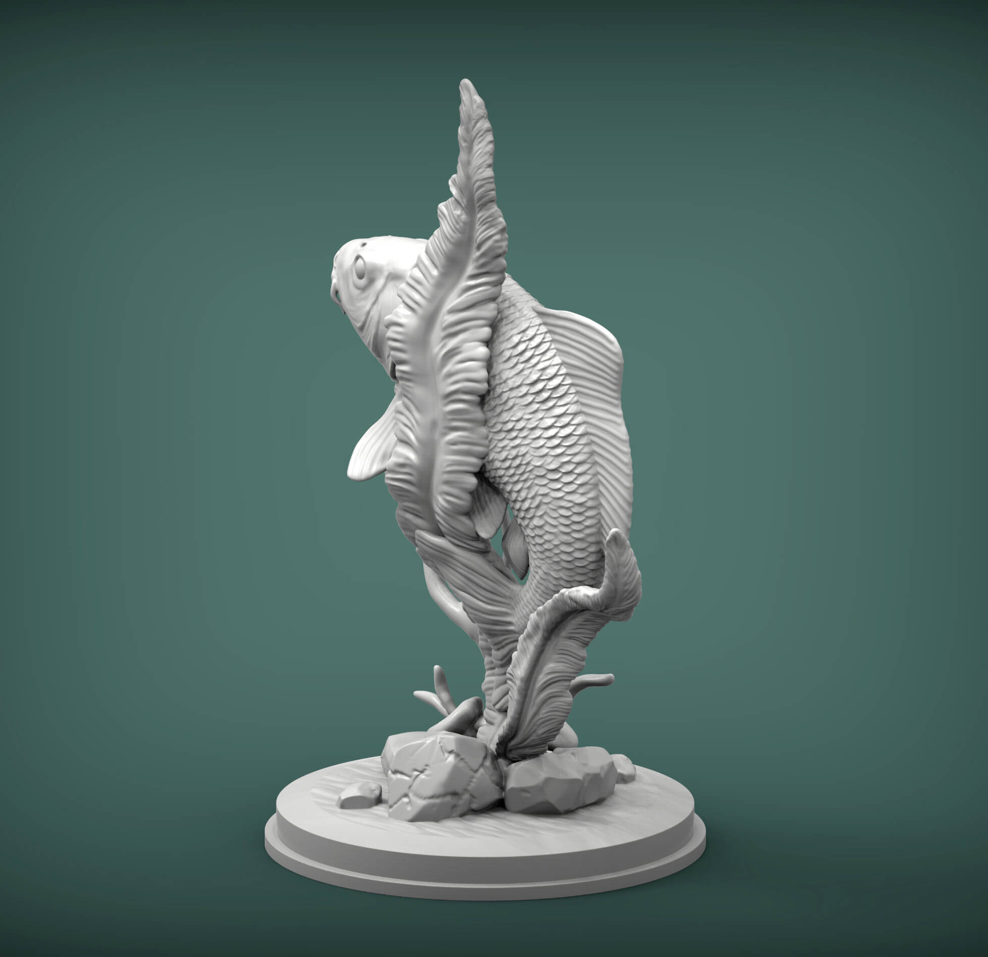 Carp 3D Print Model by Alexander3dart