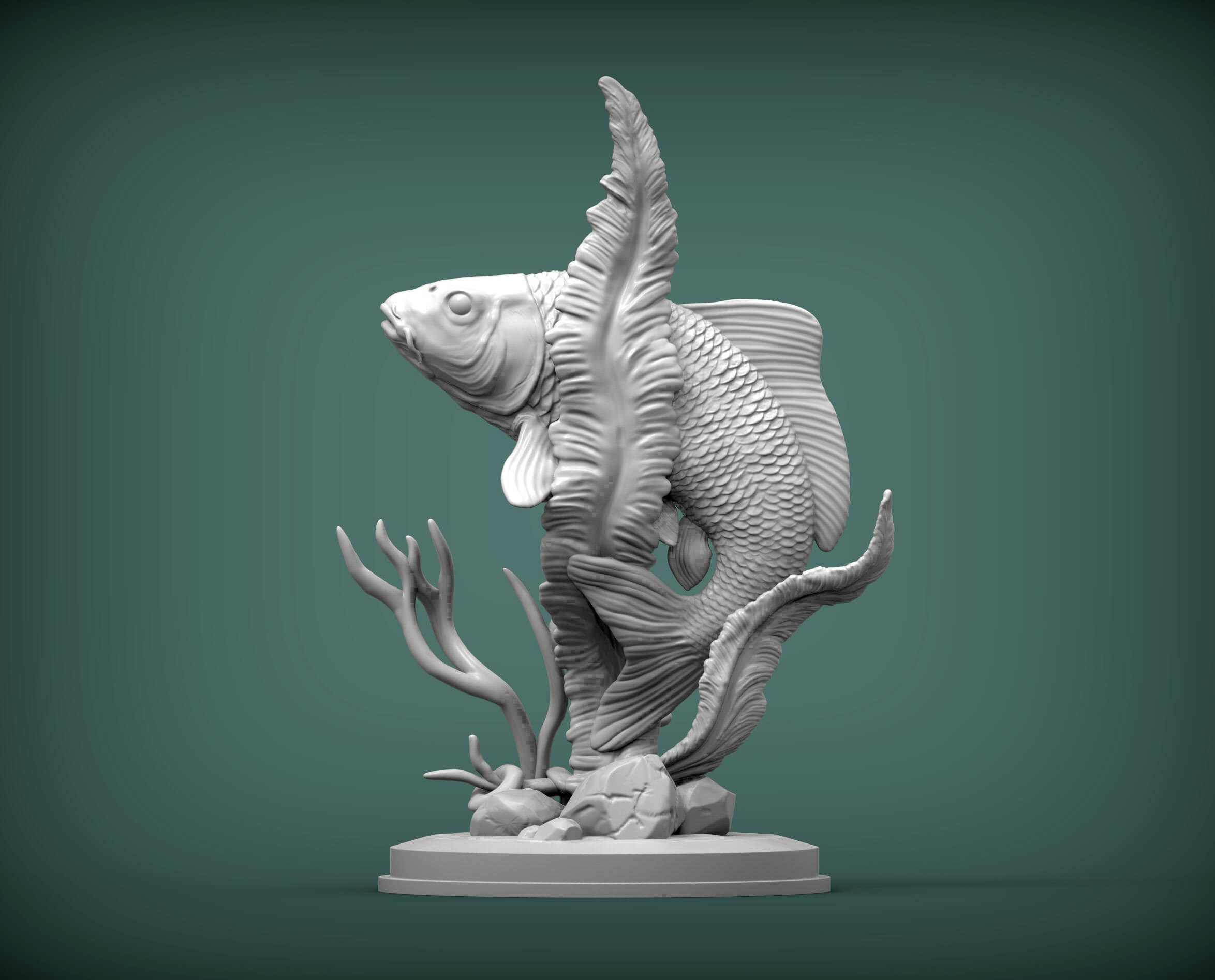 Carp 3D Print Model by Alexander3dart