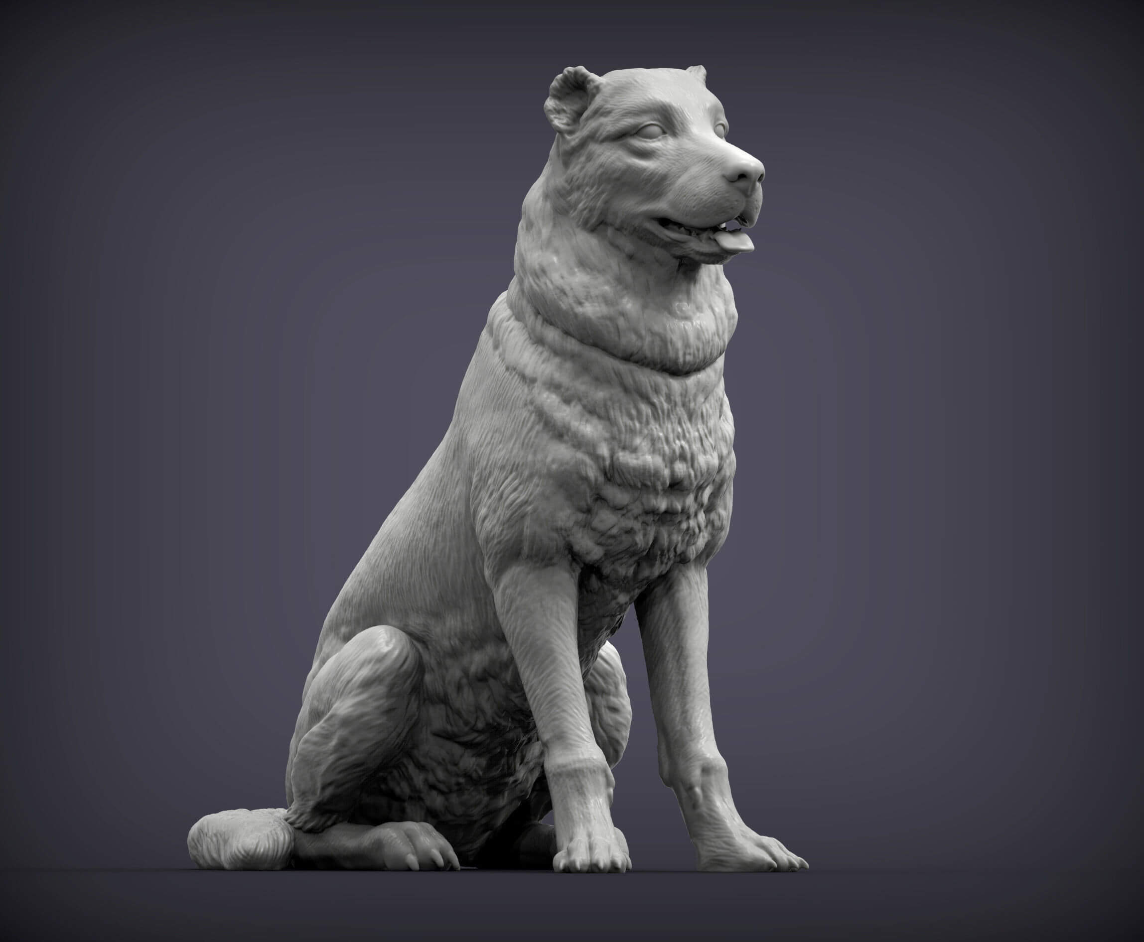 Central Asian Shepherd Dog 3D Print Model by Alexander3dart