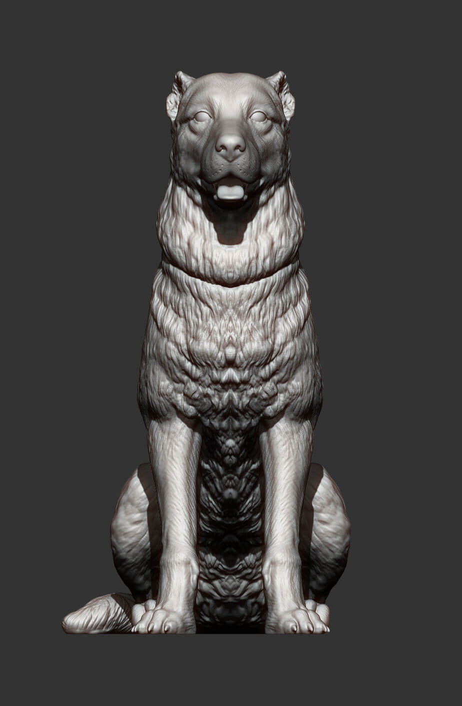 Central Asian Shepherd Dog 3D Print Model by Alexander3dart