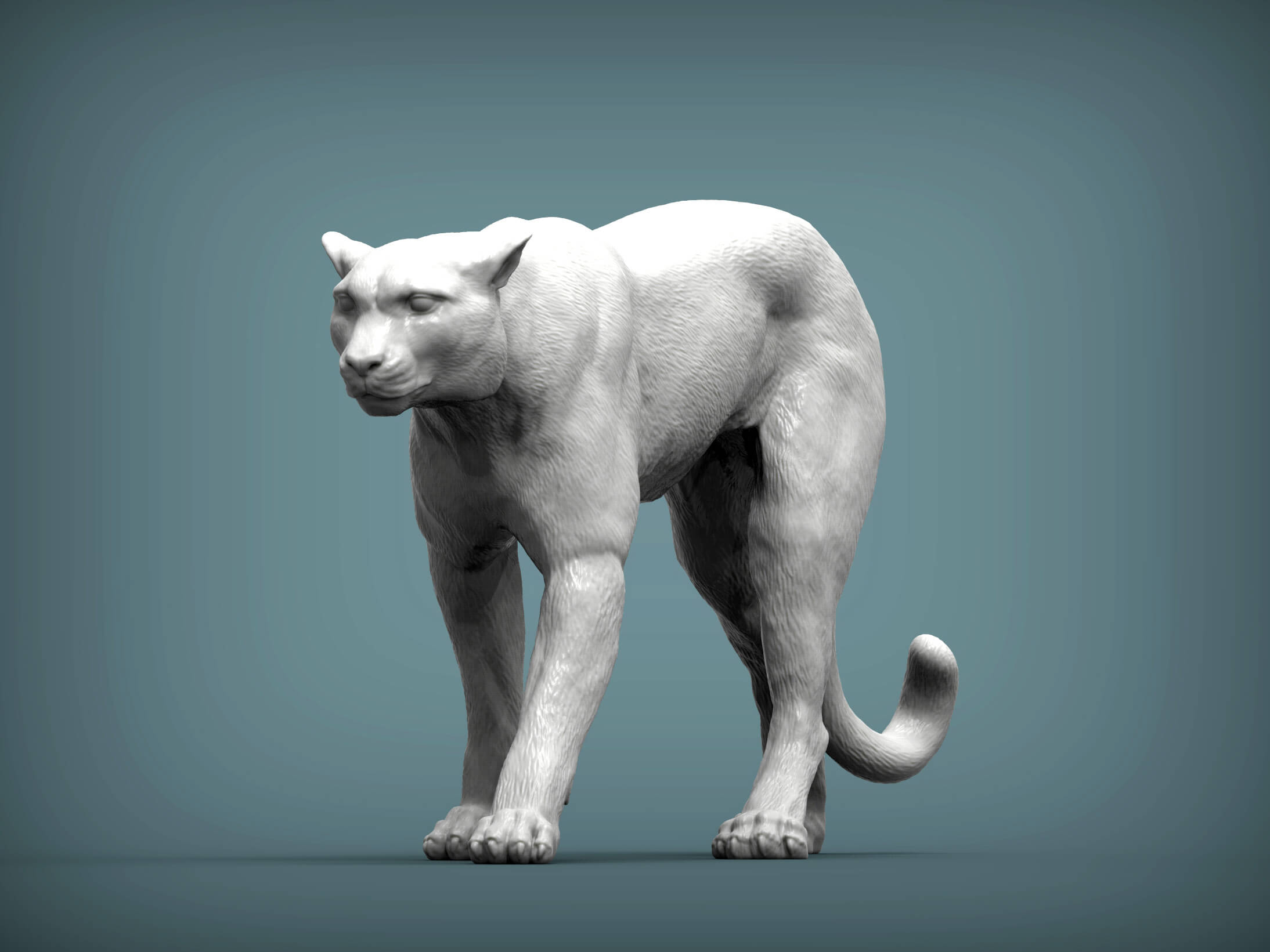 Cheetah 3D Print Model by Alexander3dart