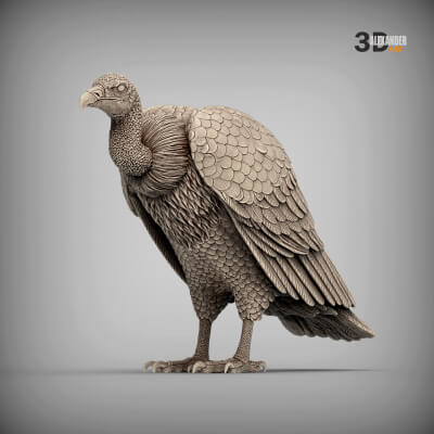 Condor Sculpture - 3D Model by Alexander3dart