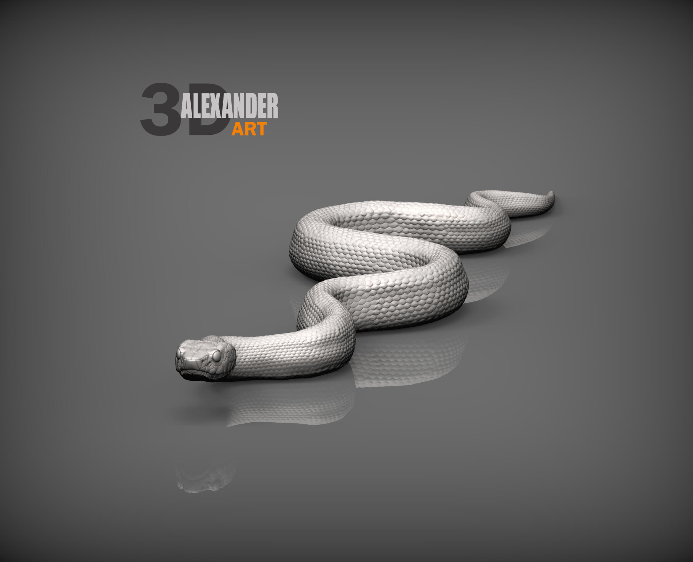 Copperhead 3D Print Model by Alexander3dart