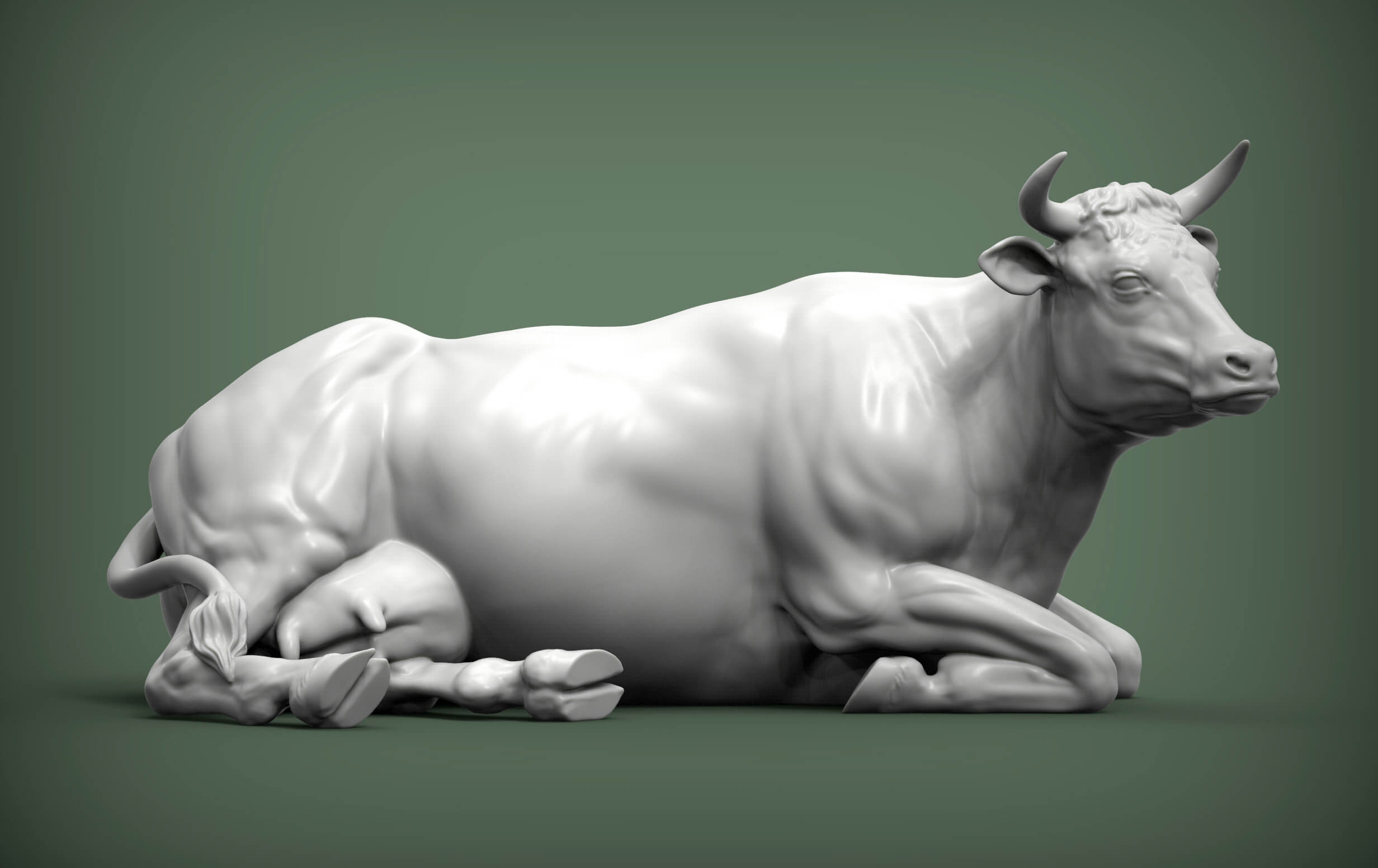 Cow Lies 3D Print Model 3D Print Model by Alexander3dart