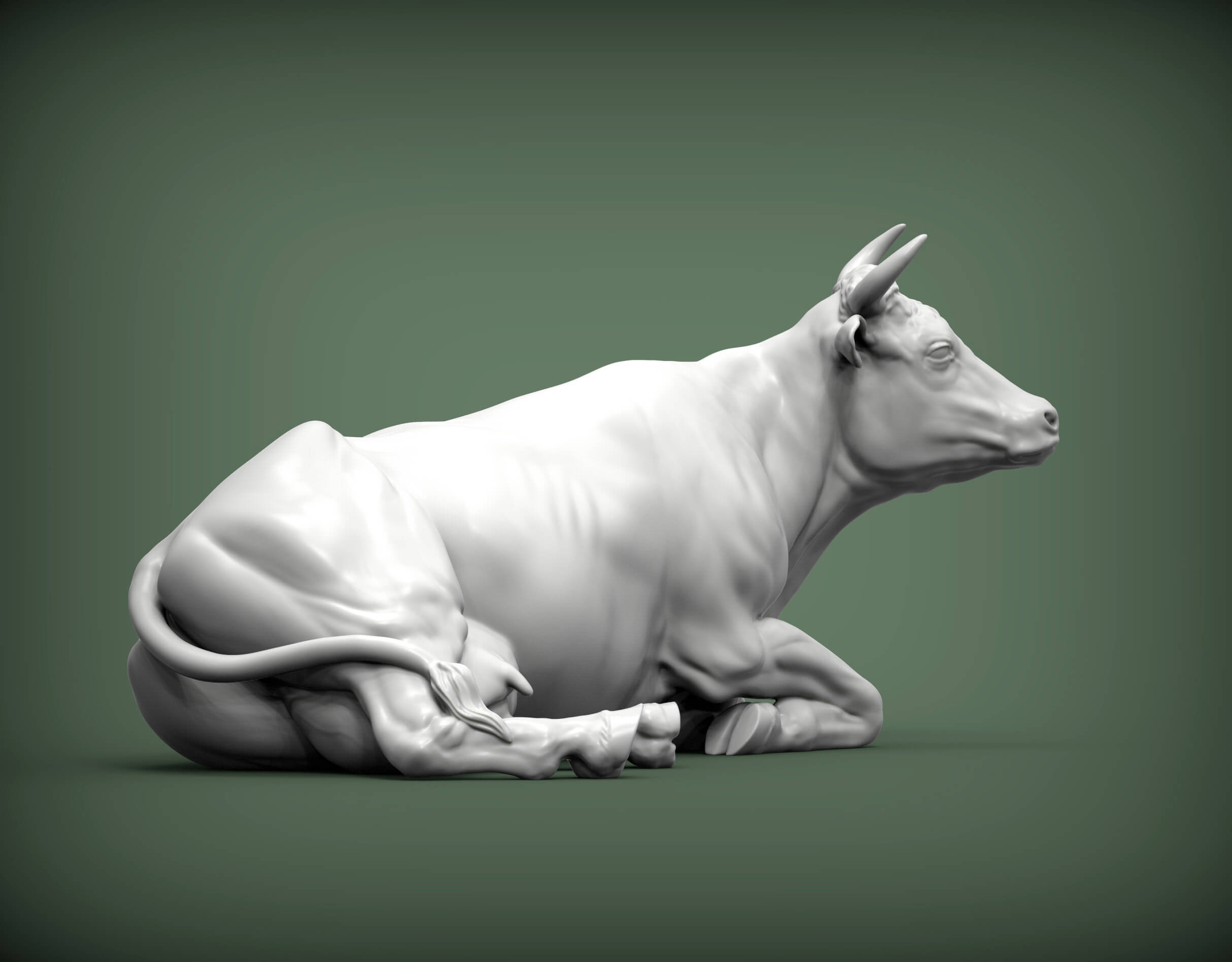 Cow Lies 3D Print Model 3D Print Model by Alexander3dart