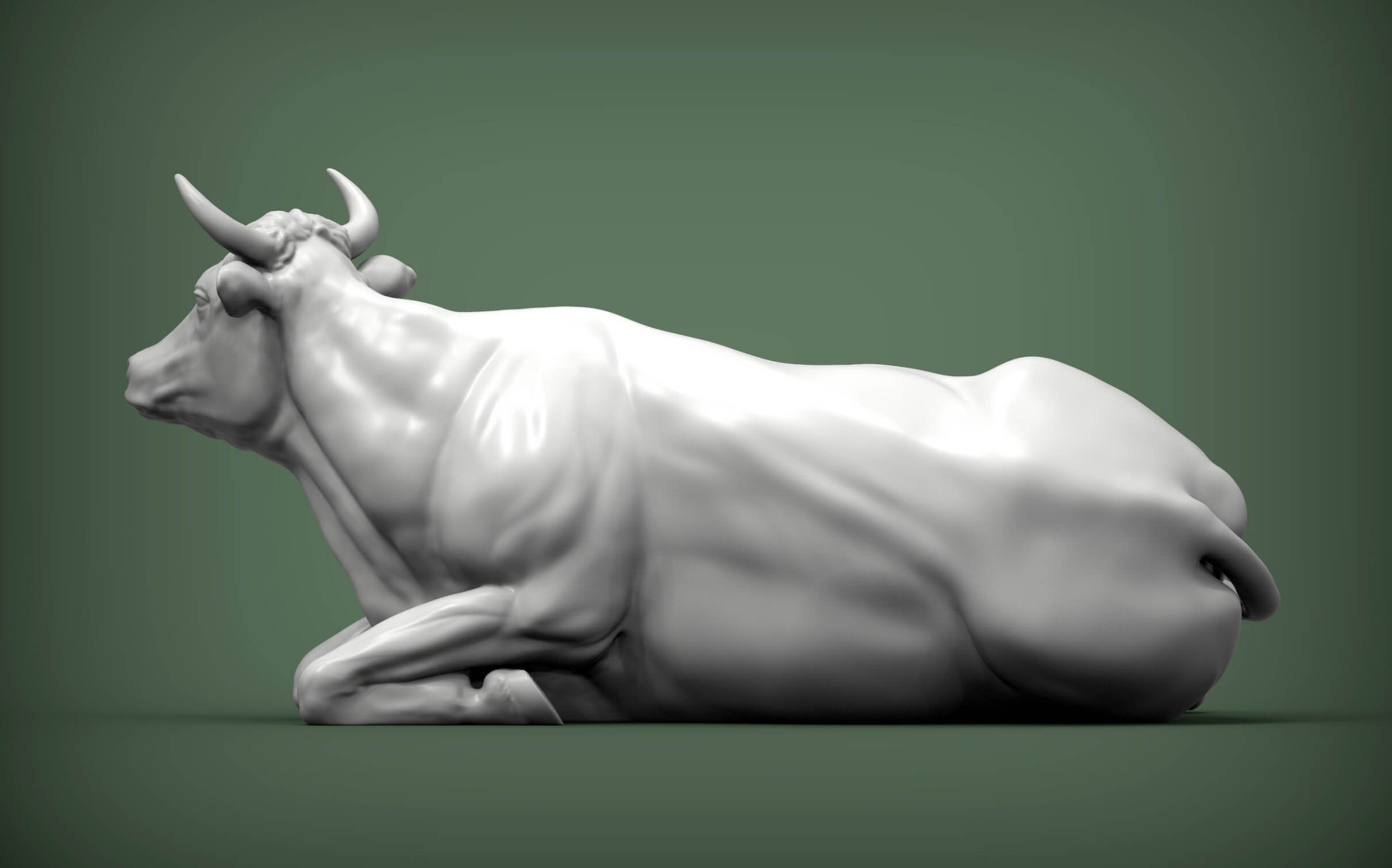 Cow Lies 3D Print Model 3D Print Model by Alexander3dart