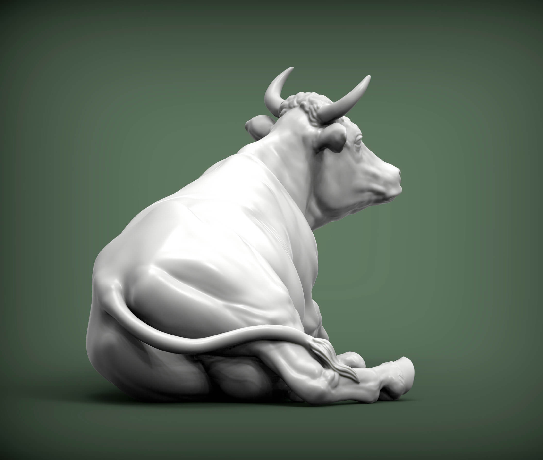 Cow Lies 3D Print Model 3D Print Model by Alexander3dart