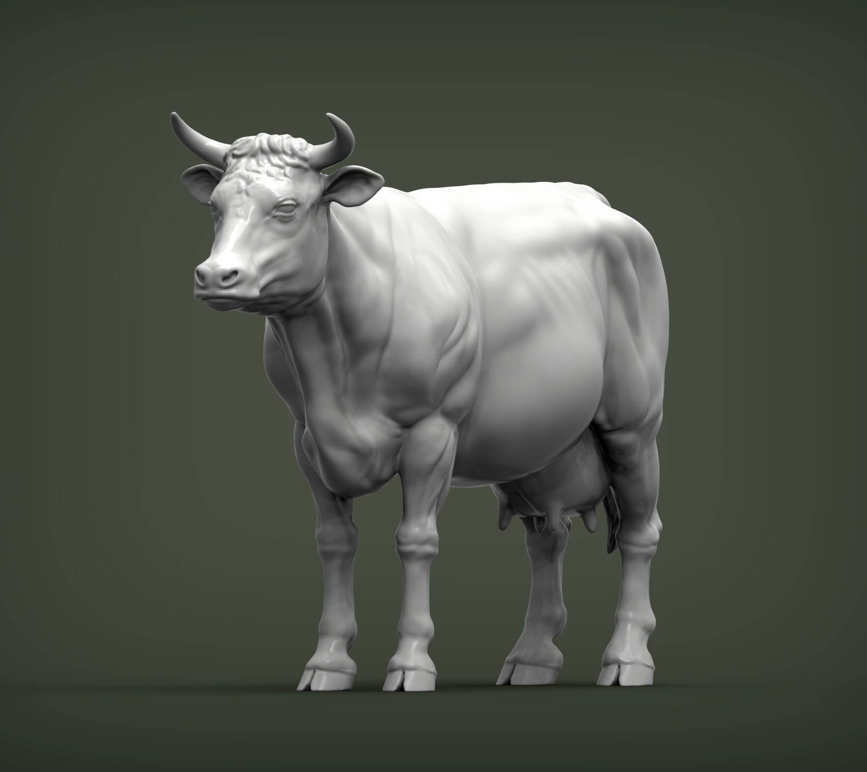 Cow Sculptures - 3D Model by Alexander3dart
