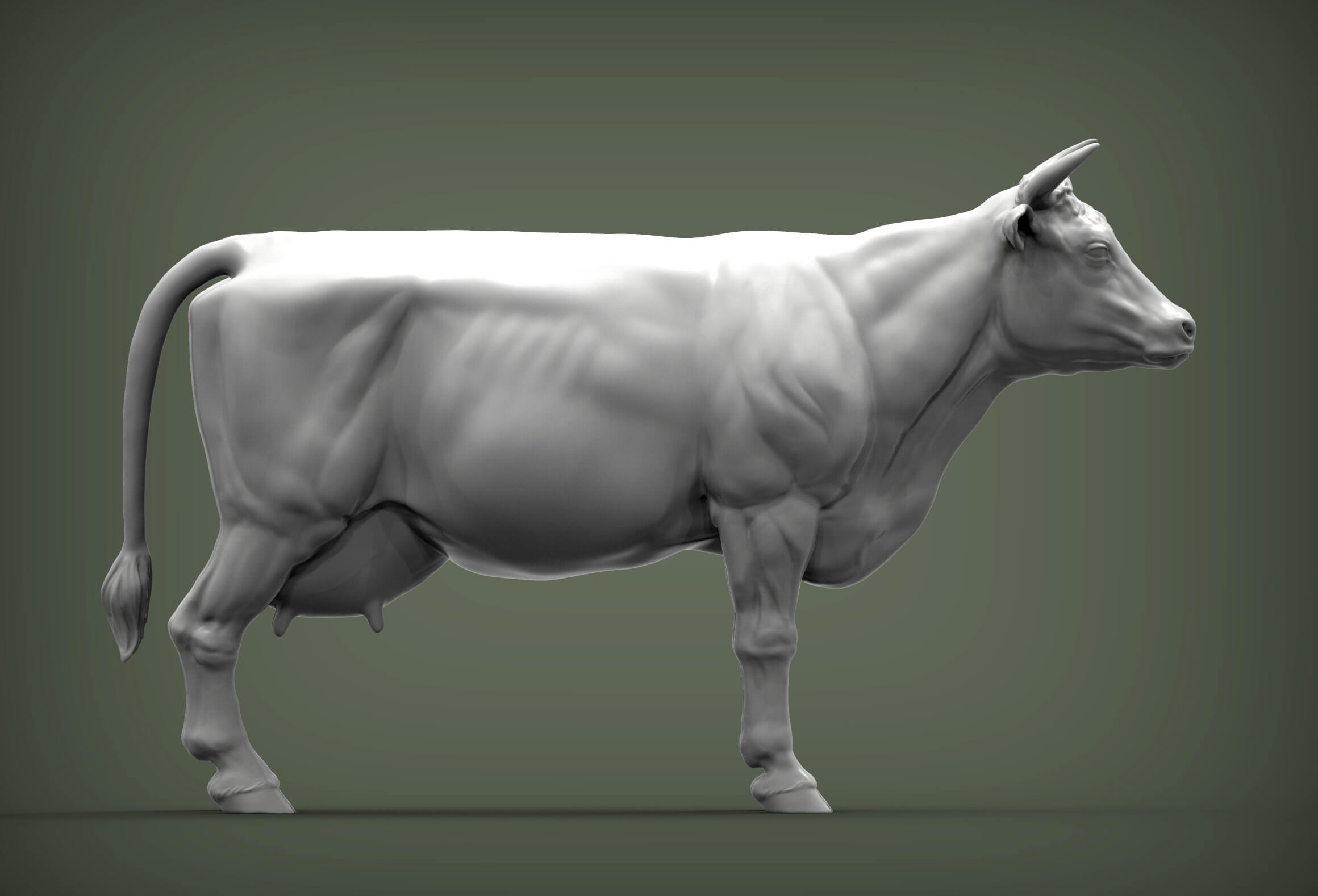 Cow Sculptures - 3D Model by Alexander3dart