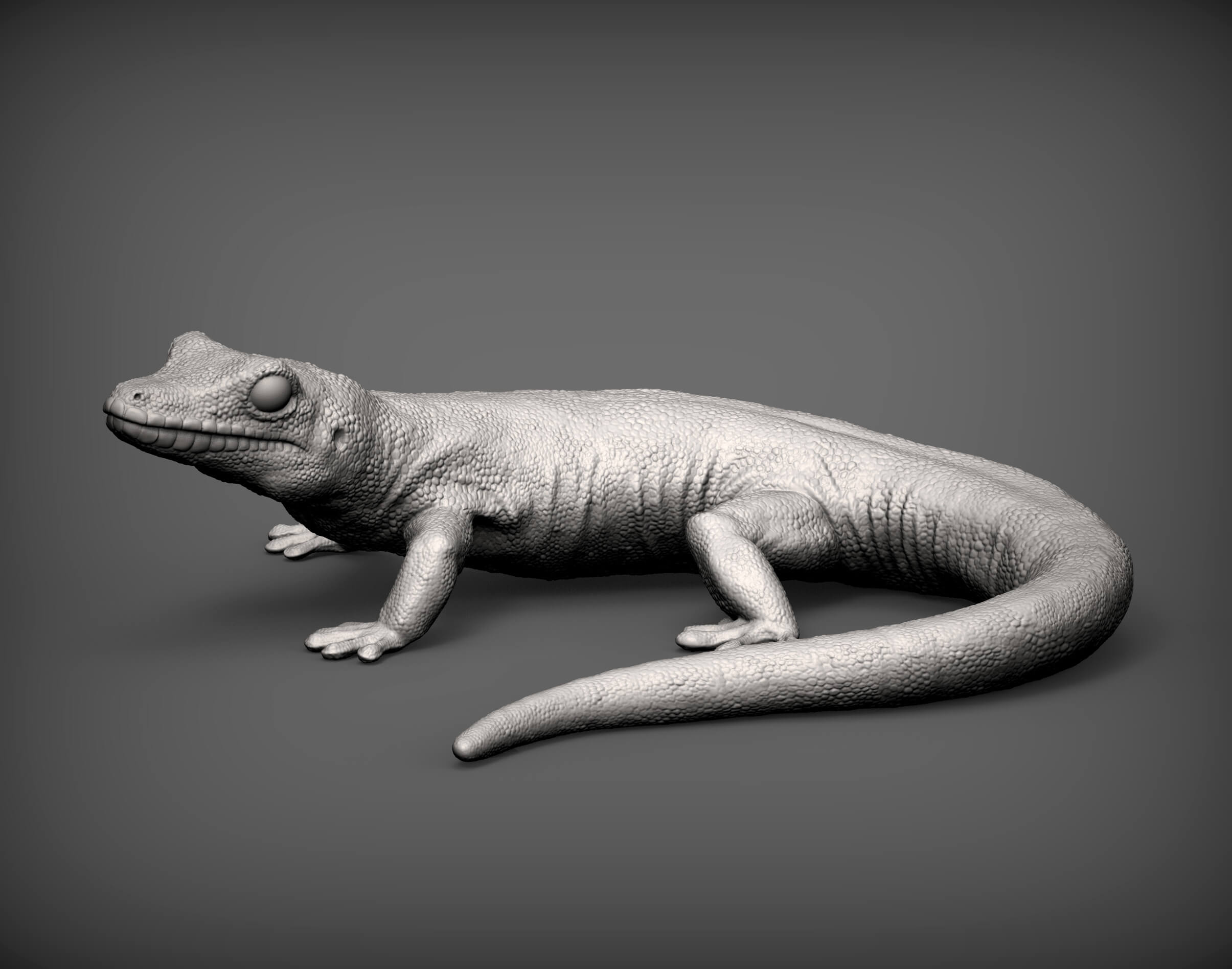 Day Gecko Sculpture - 3D Model by Alexander3dart