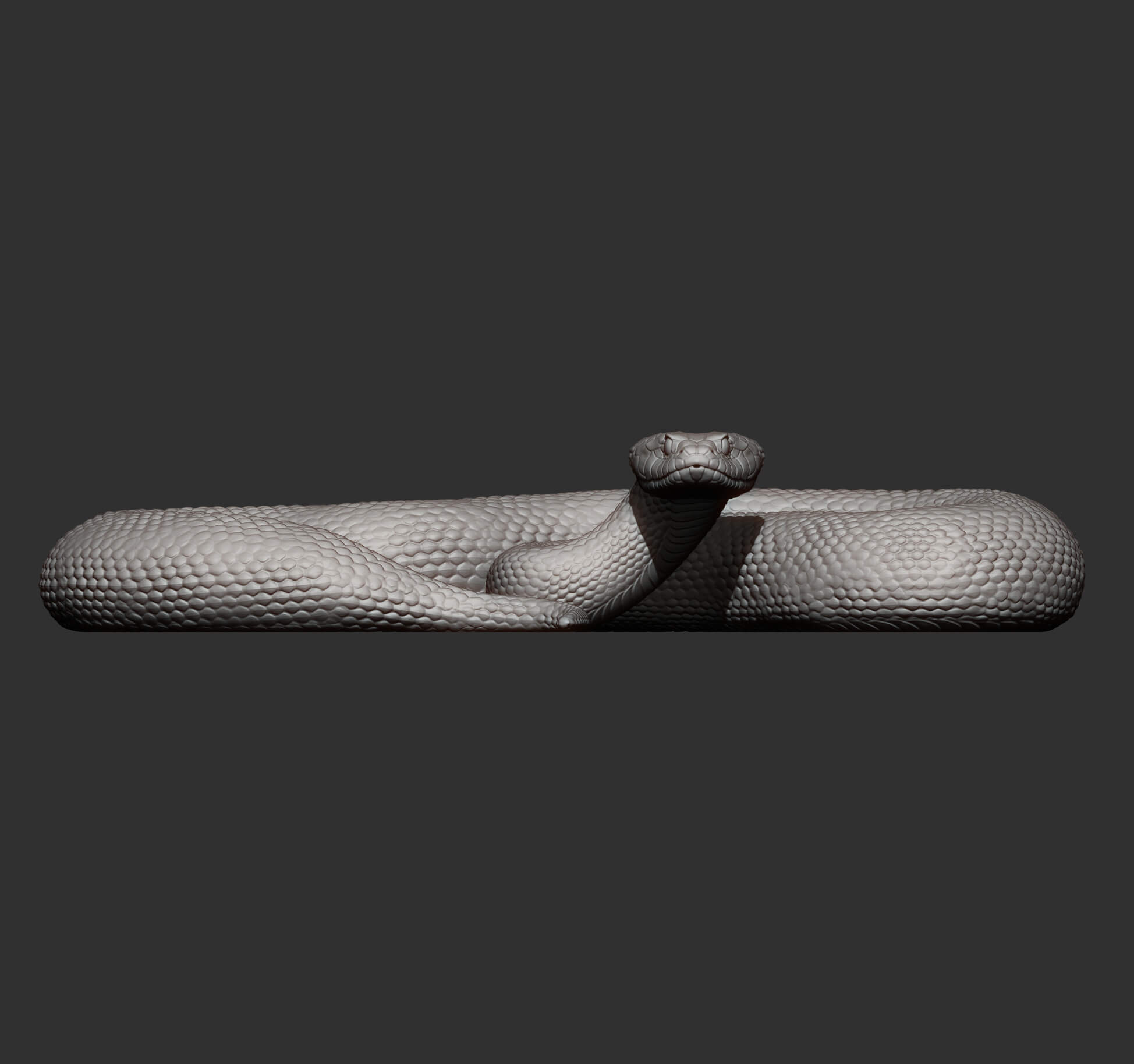 Death Adder Sculpture - 3D Model by Alexander3dart