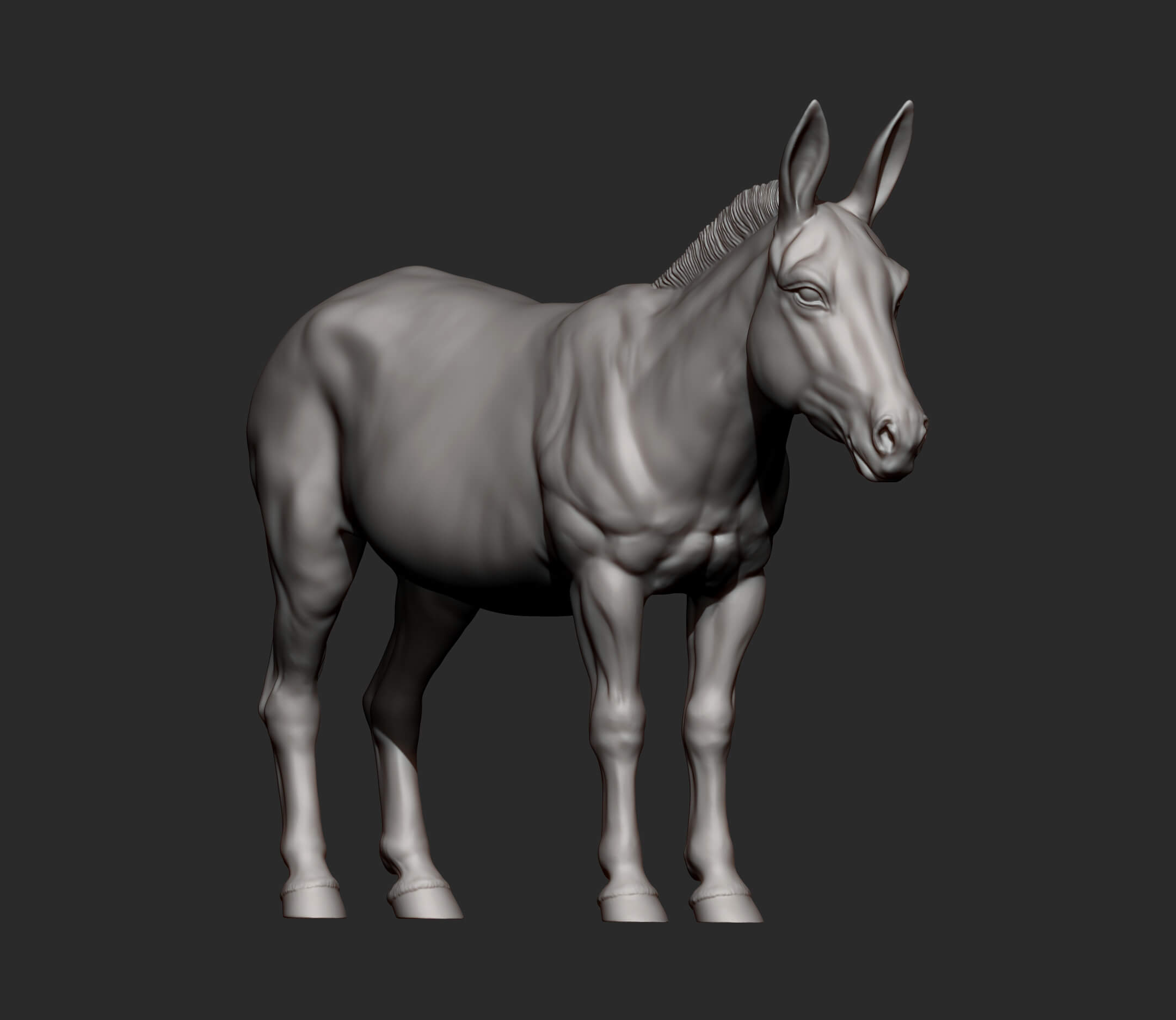 Donkey 3D Print Model by Alexander3dart
