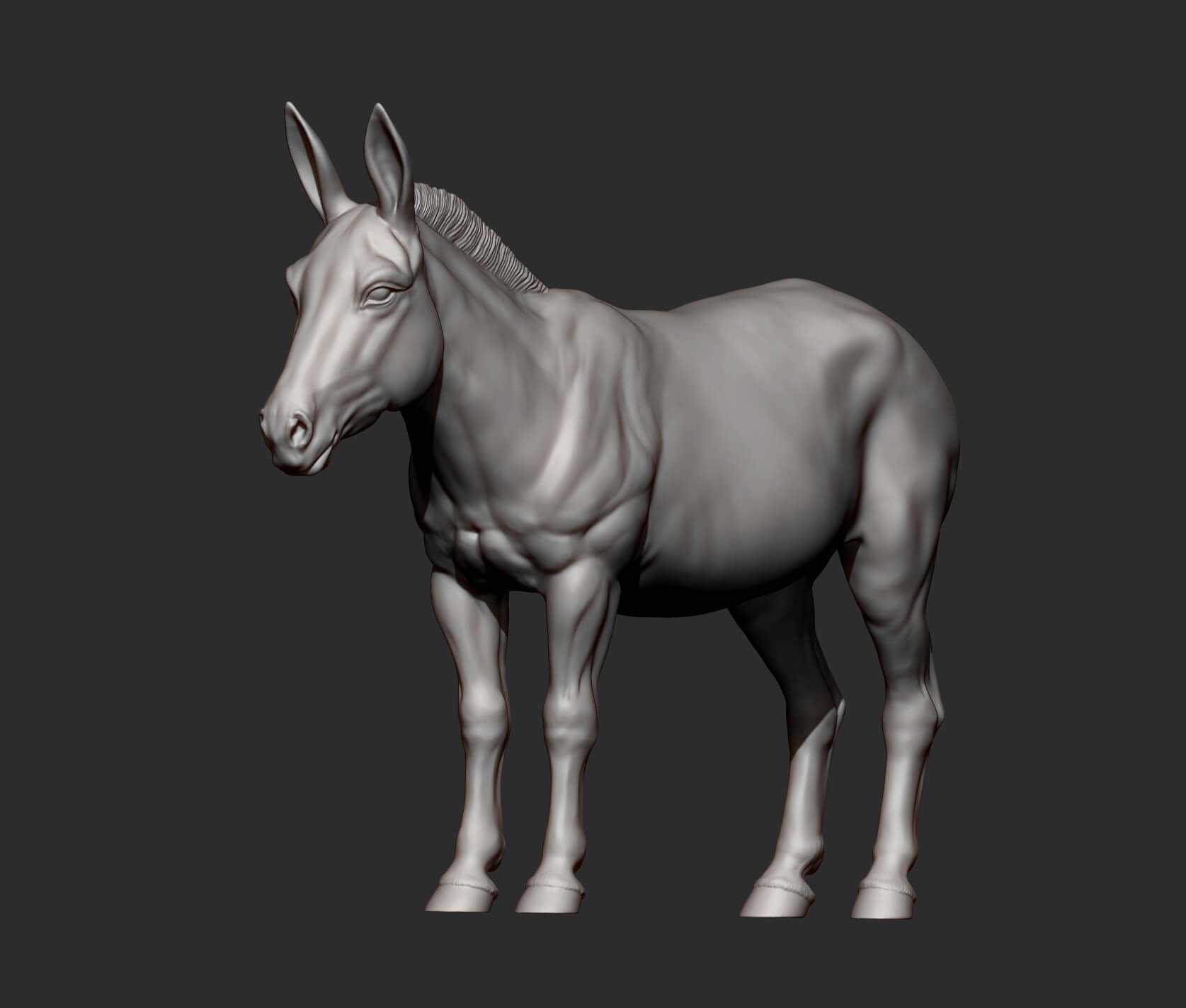 Donkey 3D Print Model by Alexander3dart