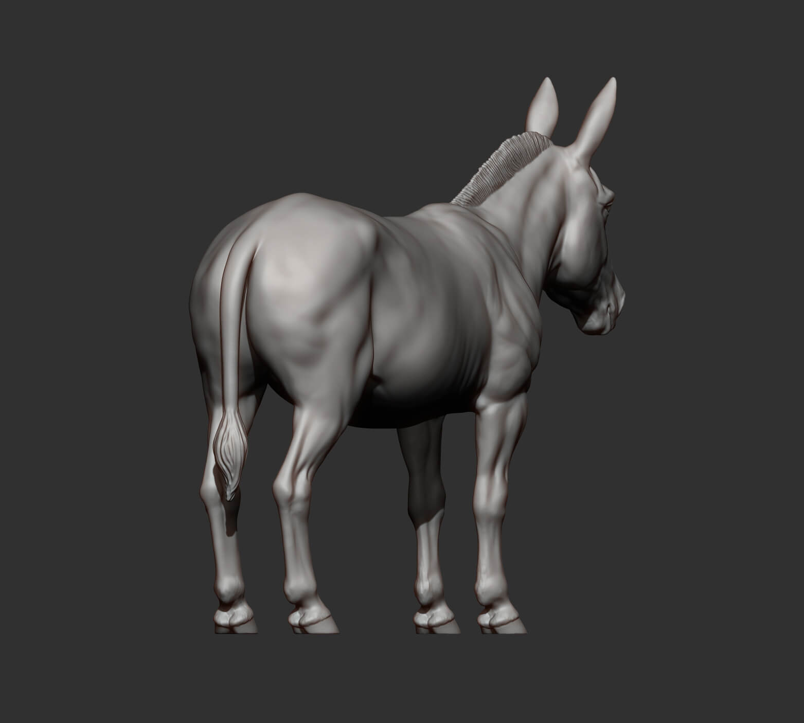 Donkey 3D Print Model by Alexander3dart