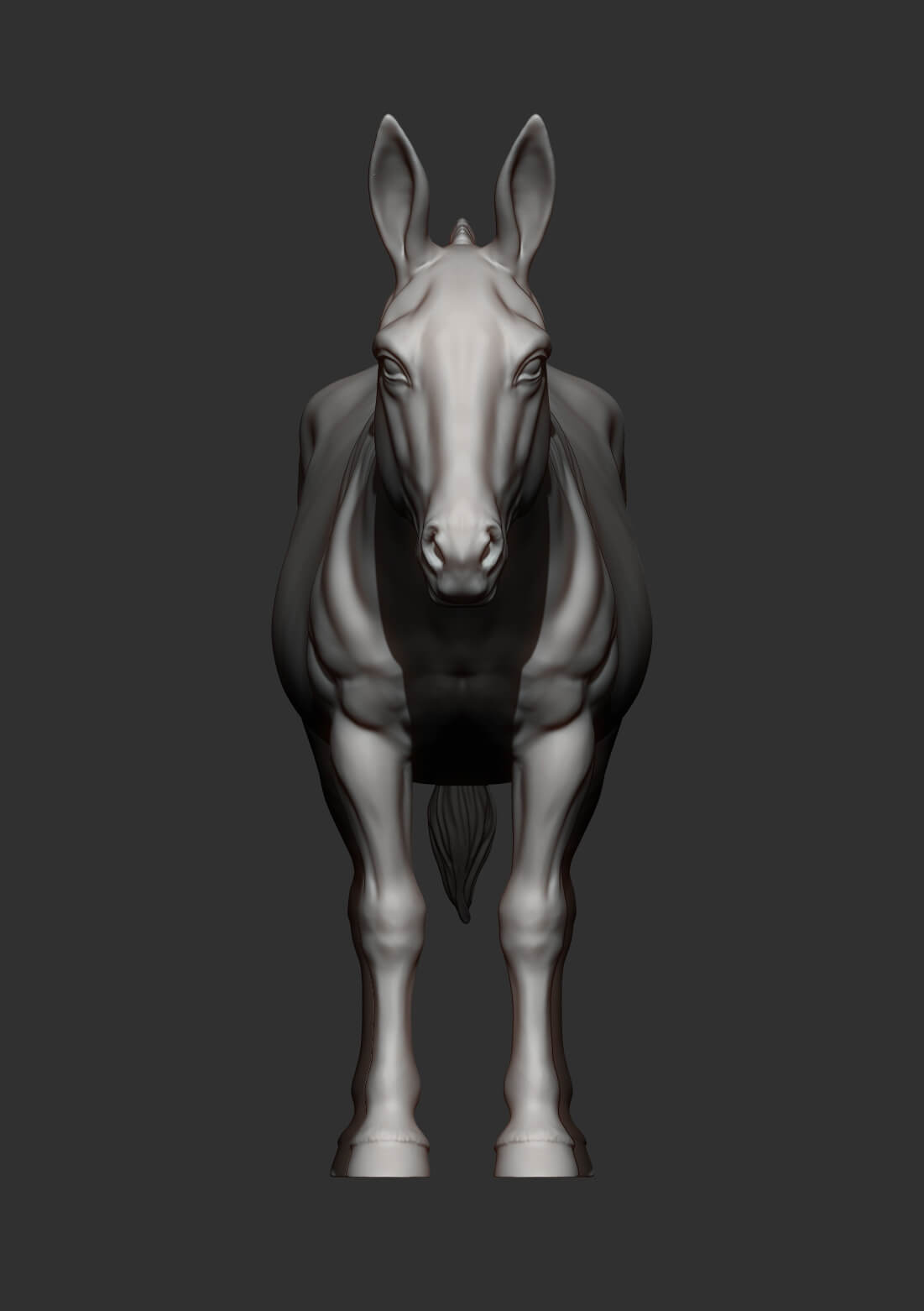 Donkey 3D Print Model by Alexander3dart