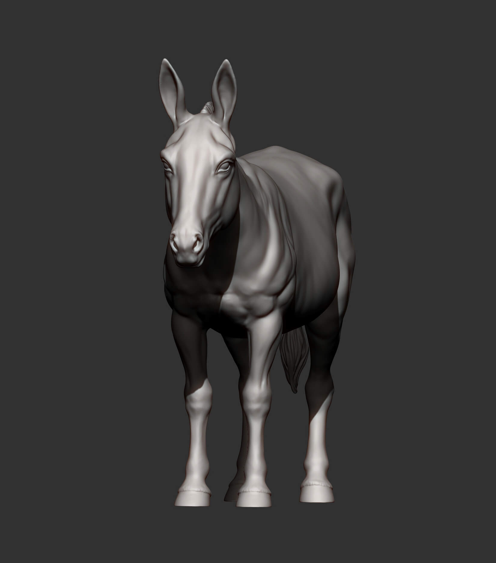 Donkey 3D Print Model by Alexander3dart