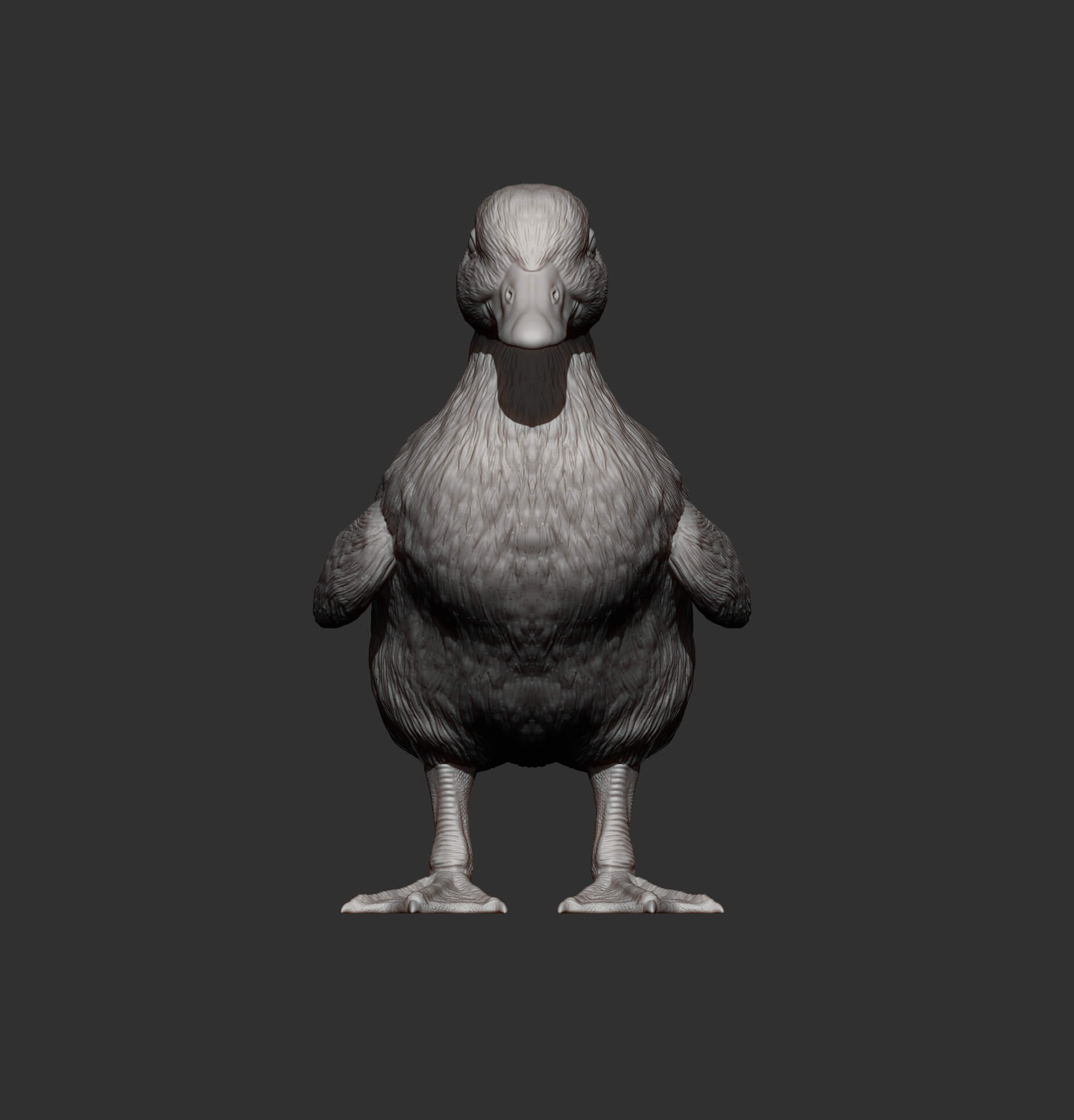 Duckling Sculpture - 3D Model by Alexander3dart