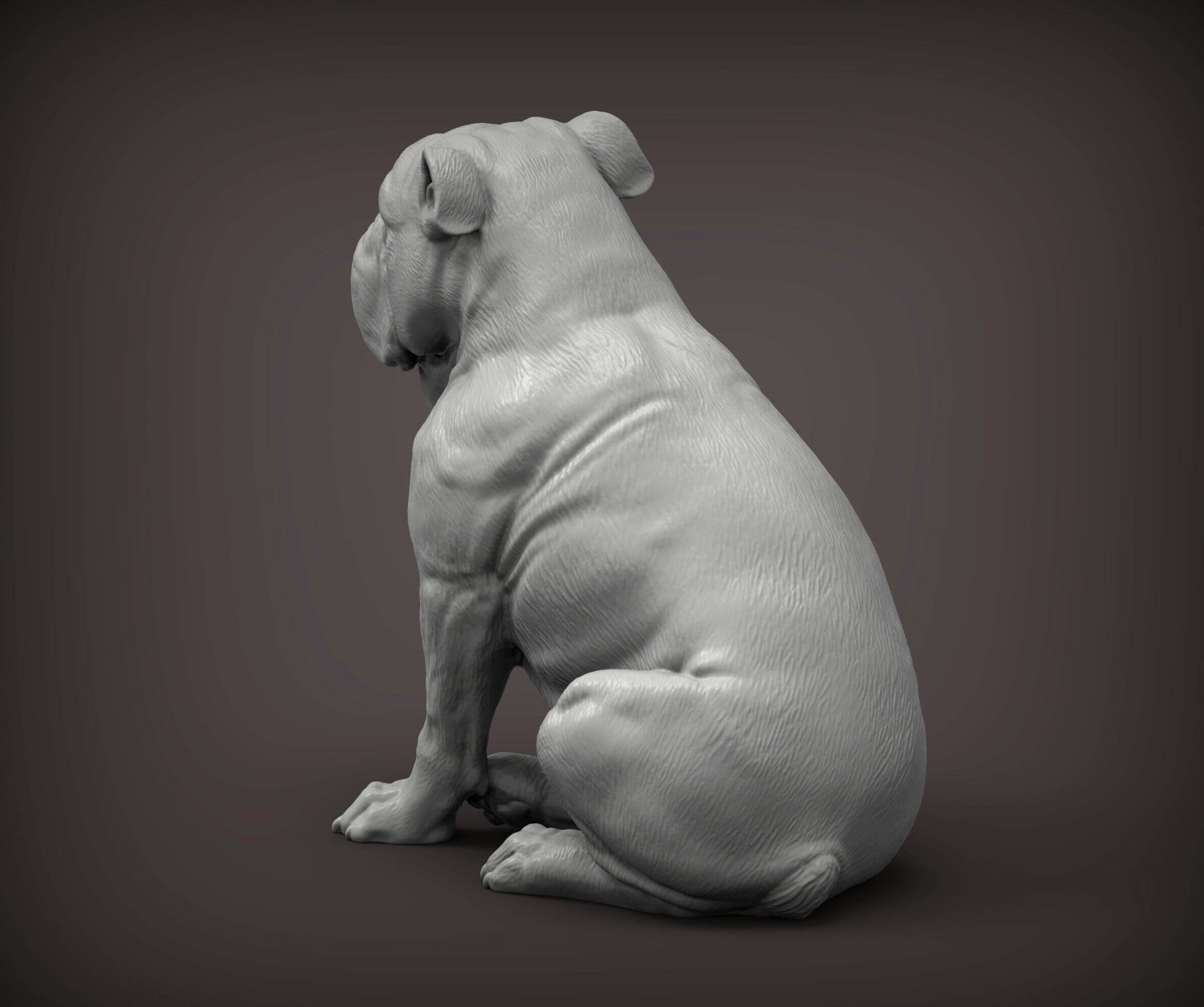 English Bulldog 3D Print Model by Alexander3dart