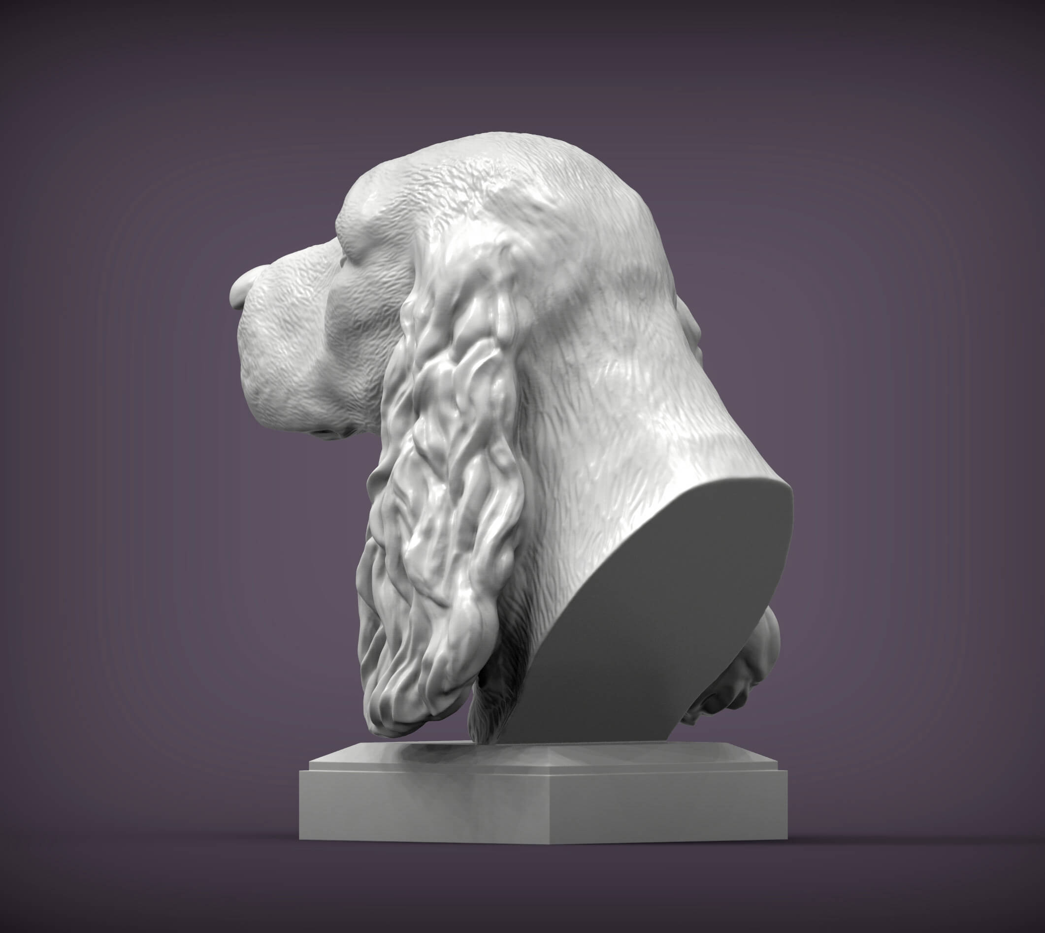 English Cocker Spaniel - 3D Model by Alexander3dart