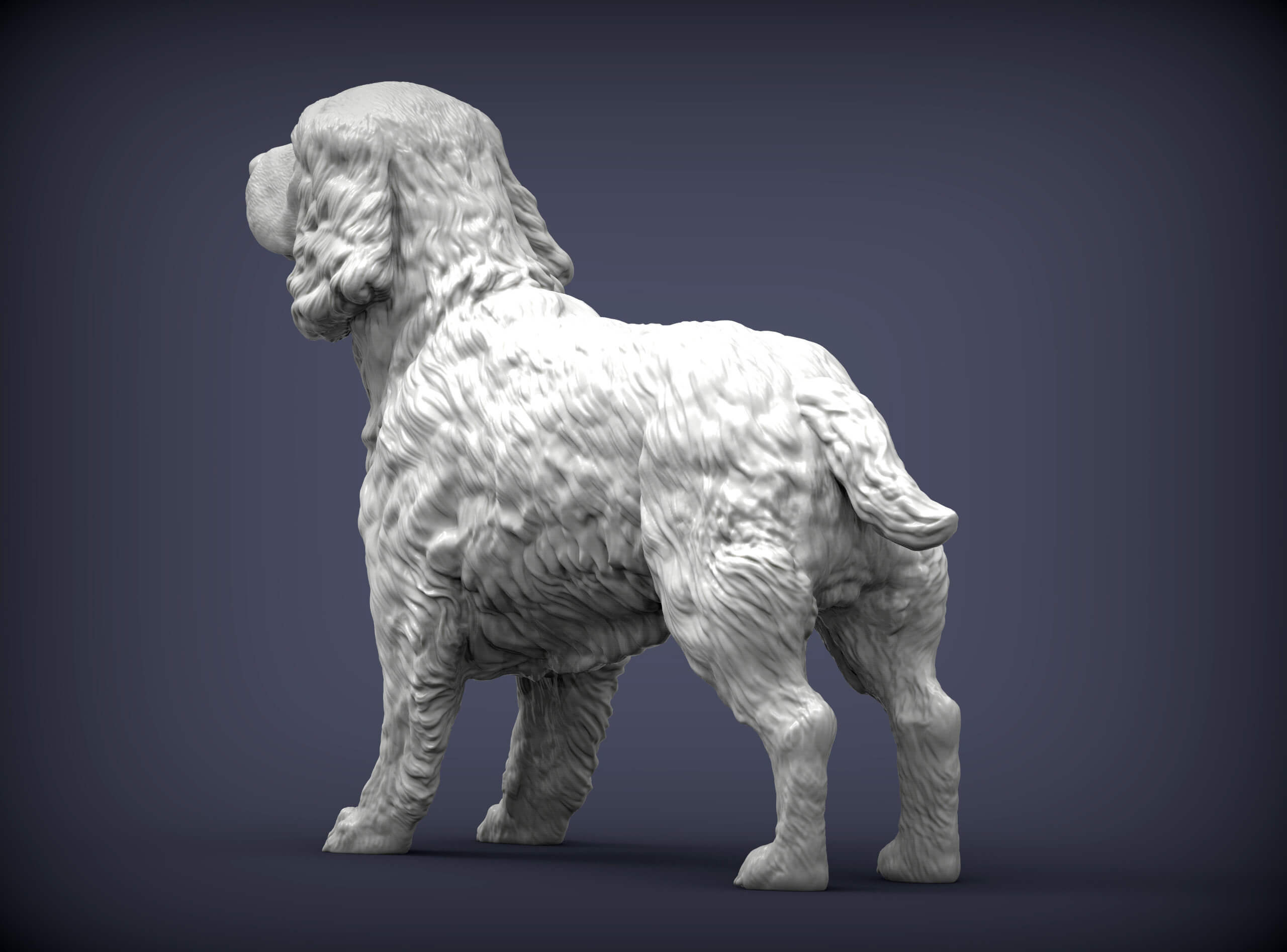English Springer Spaniel 3D Print Model by Alexander3dart