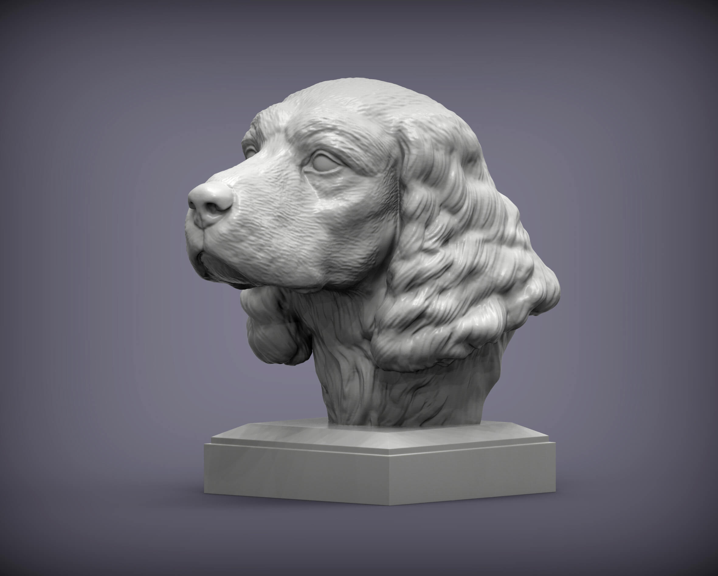 English Springer Spaniel - 3D Model by Alexander3dart