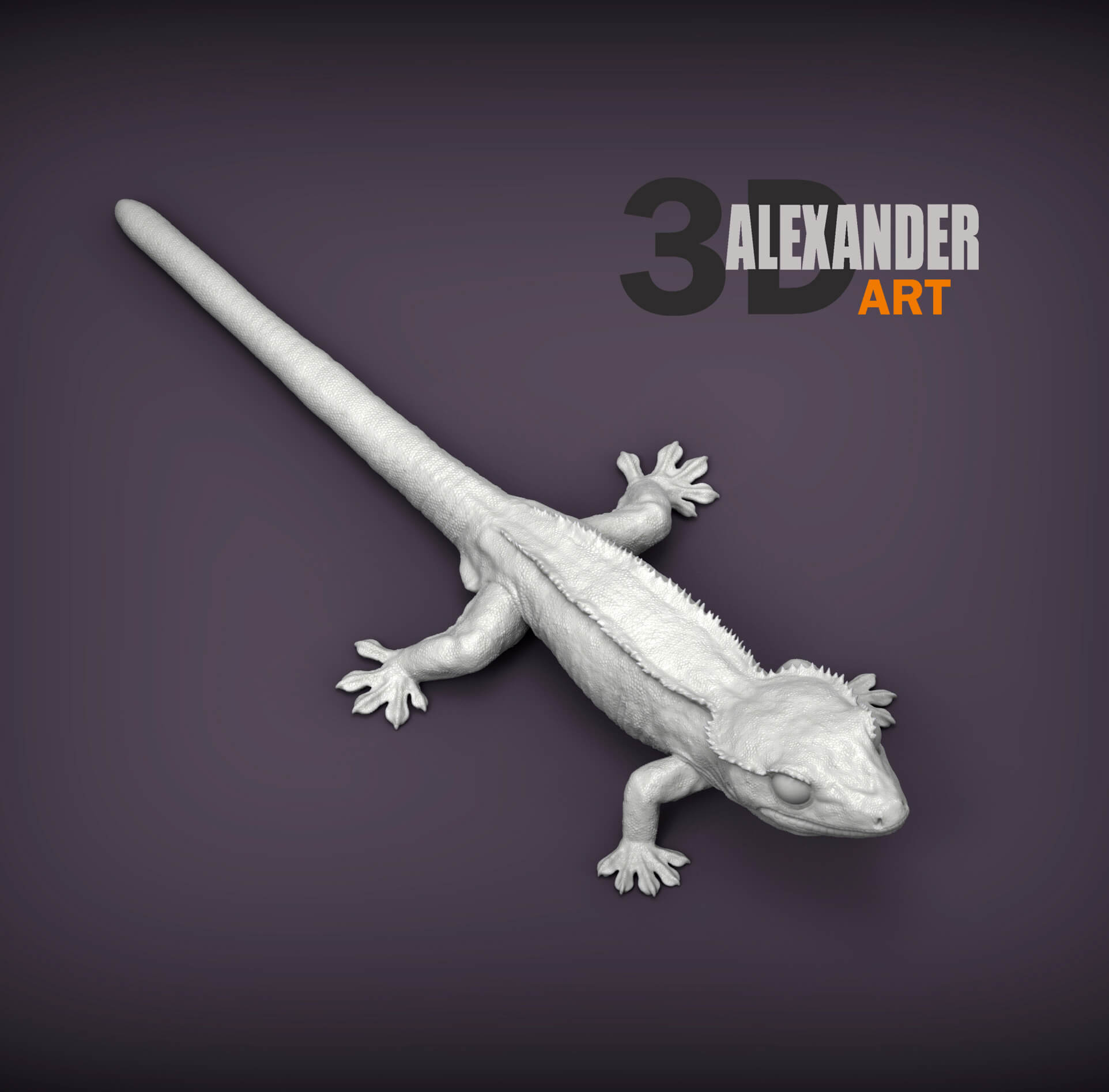 Eyelash Banana Gecko - 3D Model by Alexander3dart