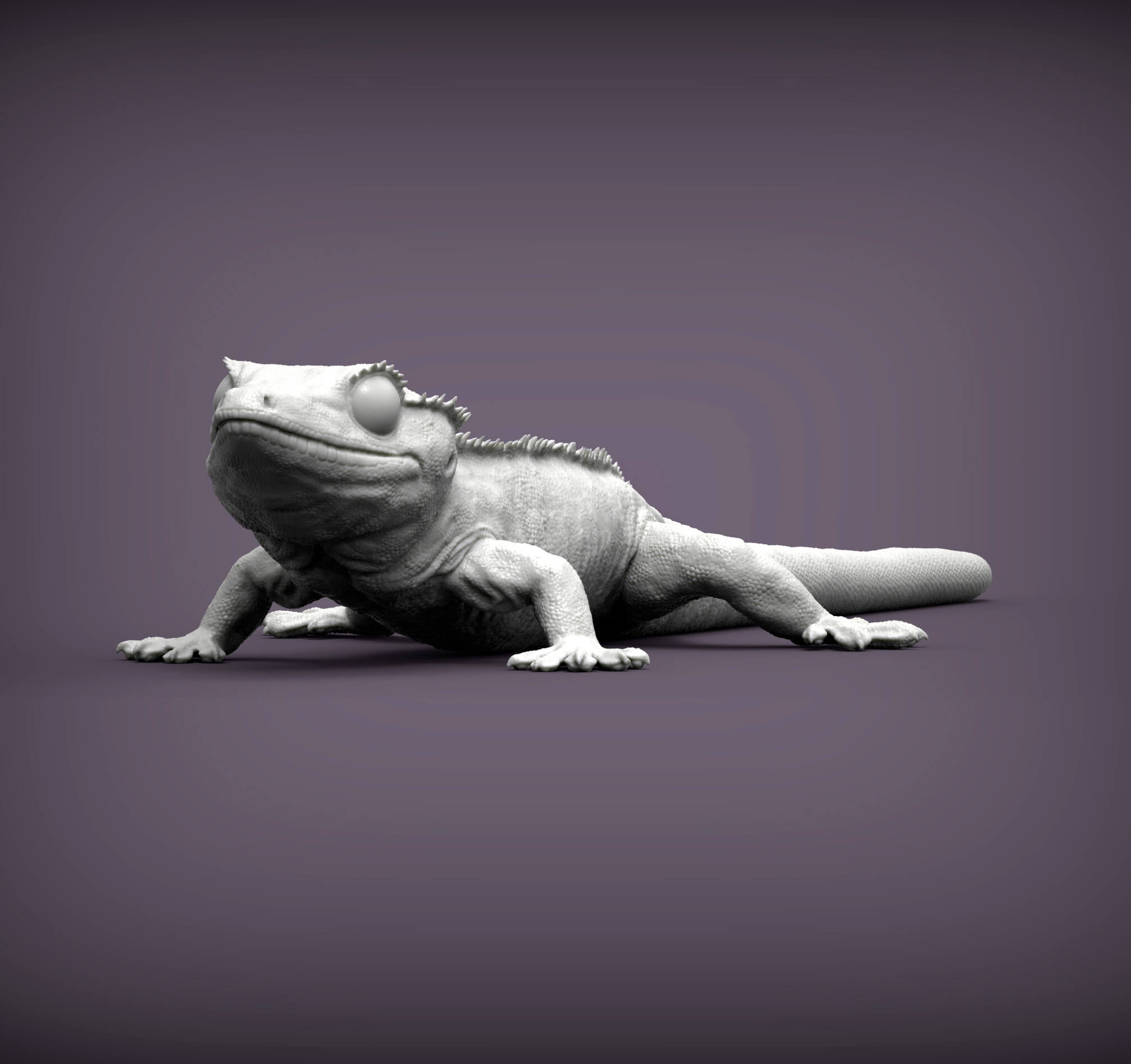 Eyelash Banana Gecko - 3D Model by Alexander3dart