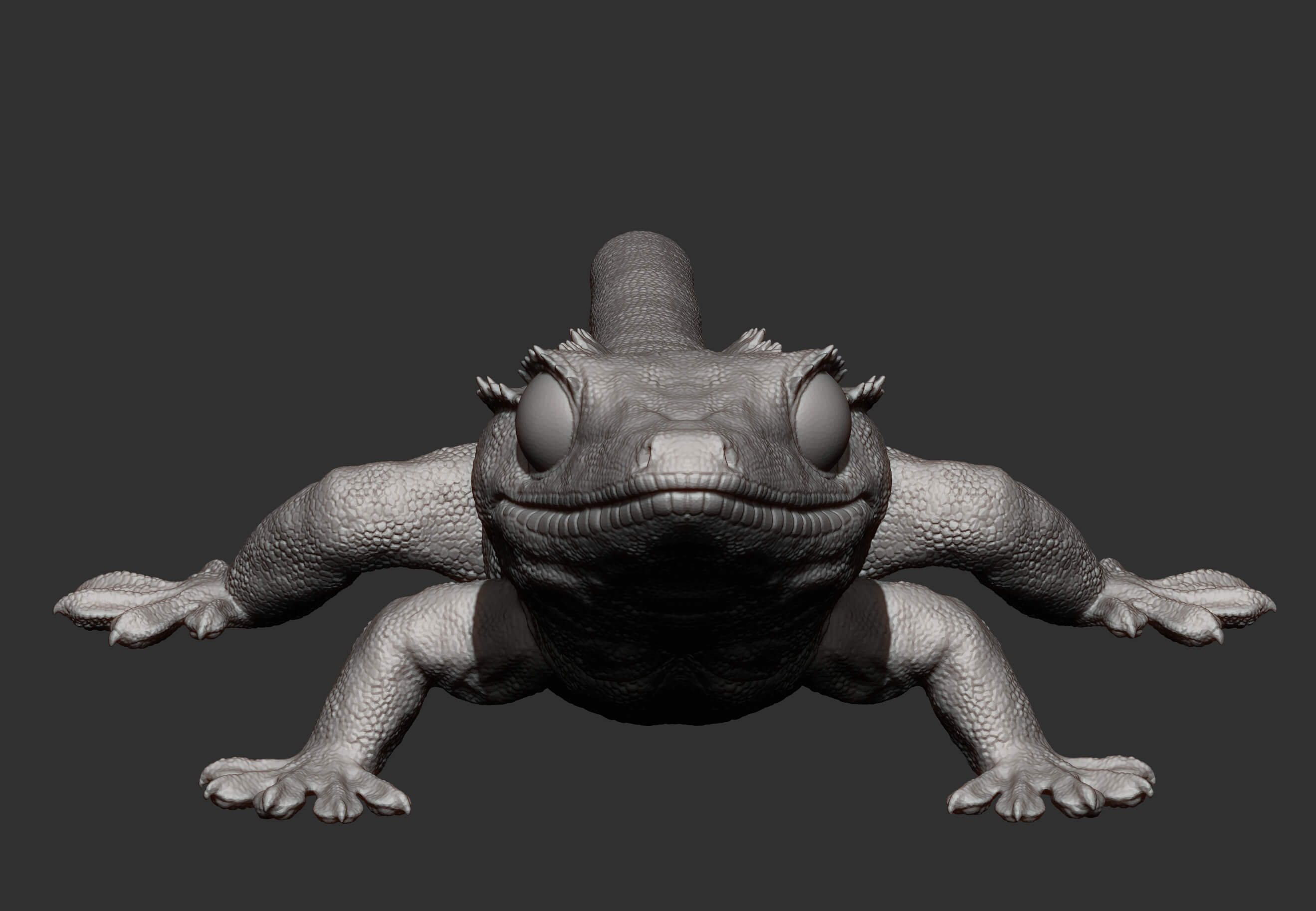 Eyelash Banana Gecko - 3D Model by Alexander3dart