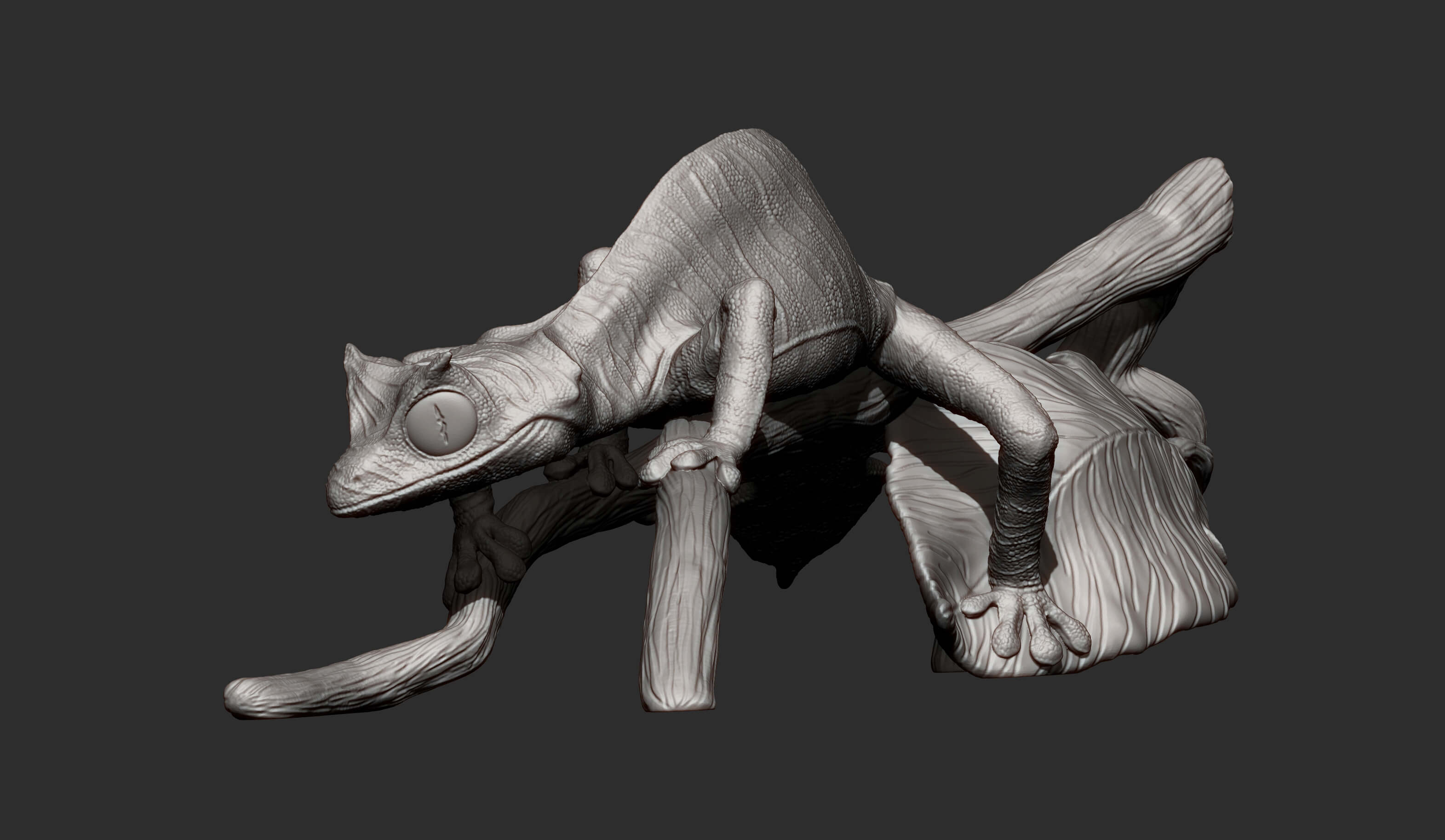 Fantastic Leaf-Tailed Gecko 3D Print Model by Alexander3dart