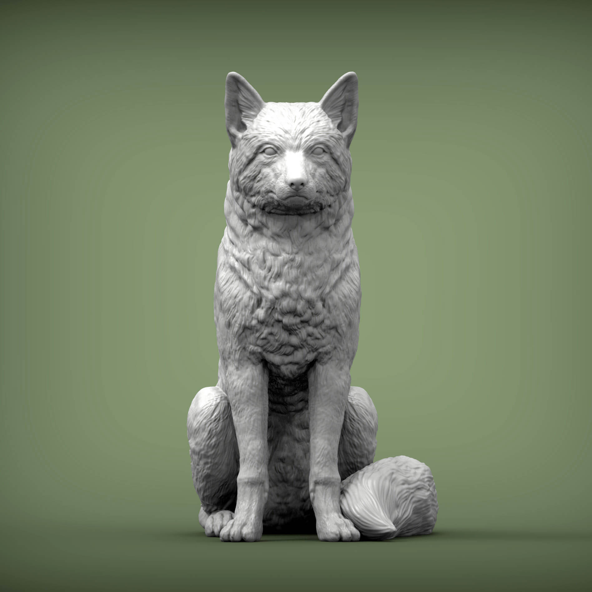 Fox 3D Print Model by Alexander3dart