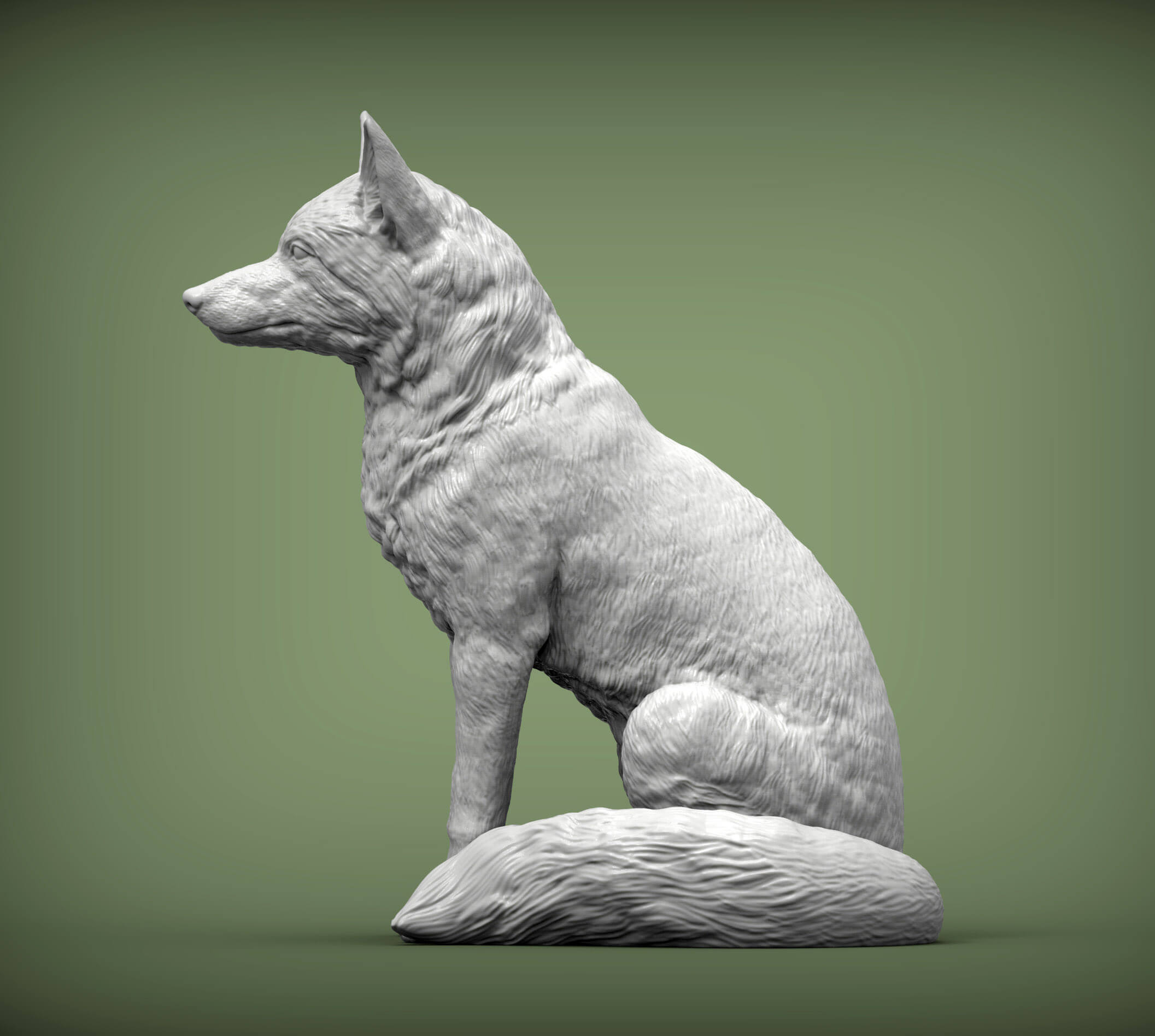 Fox 3D Print Model by Alexander3dart