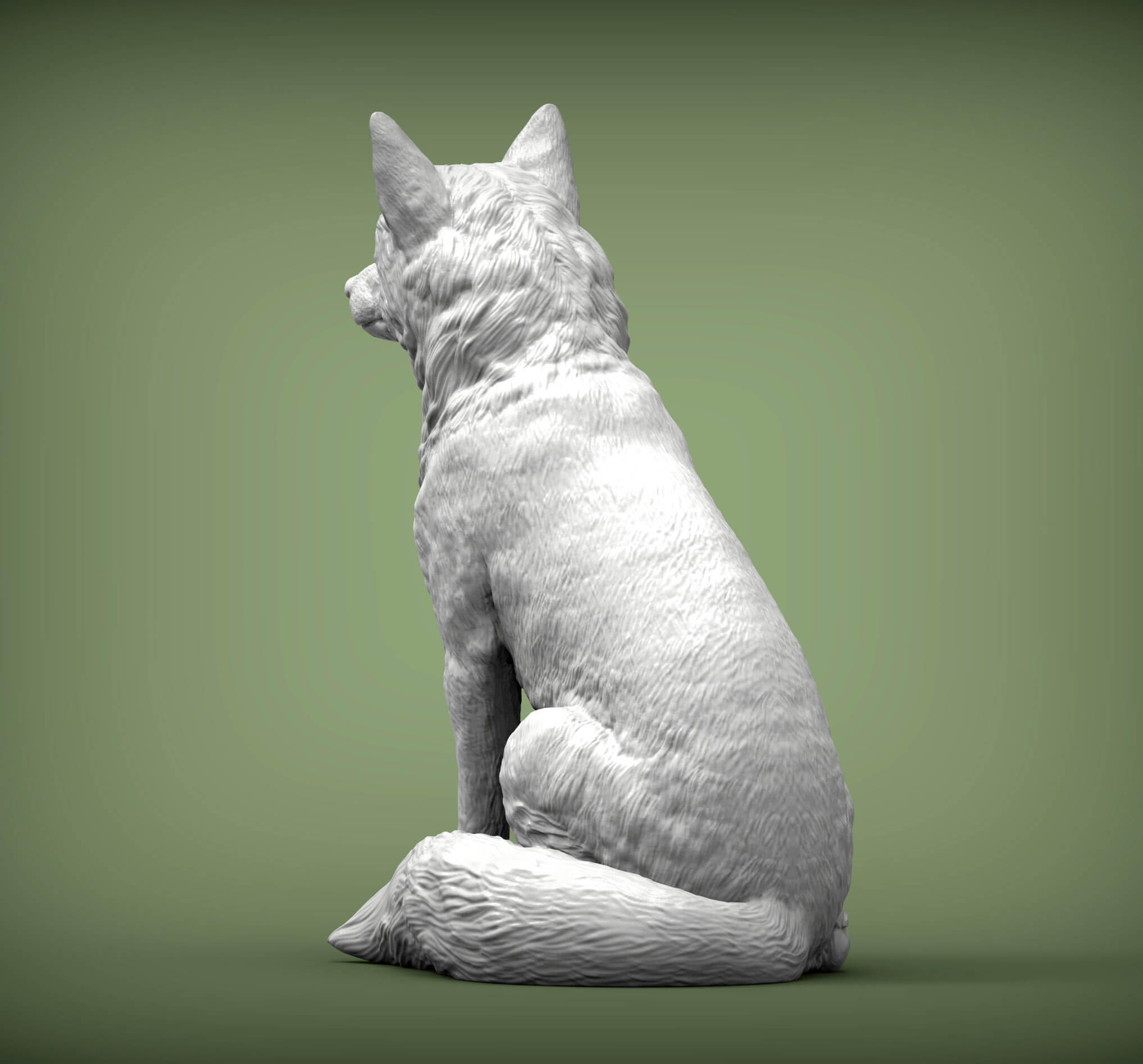 Fox 3D Print Model by Alexander3dart