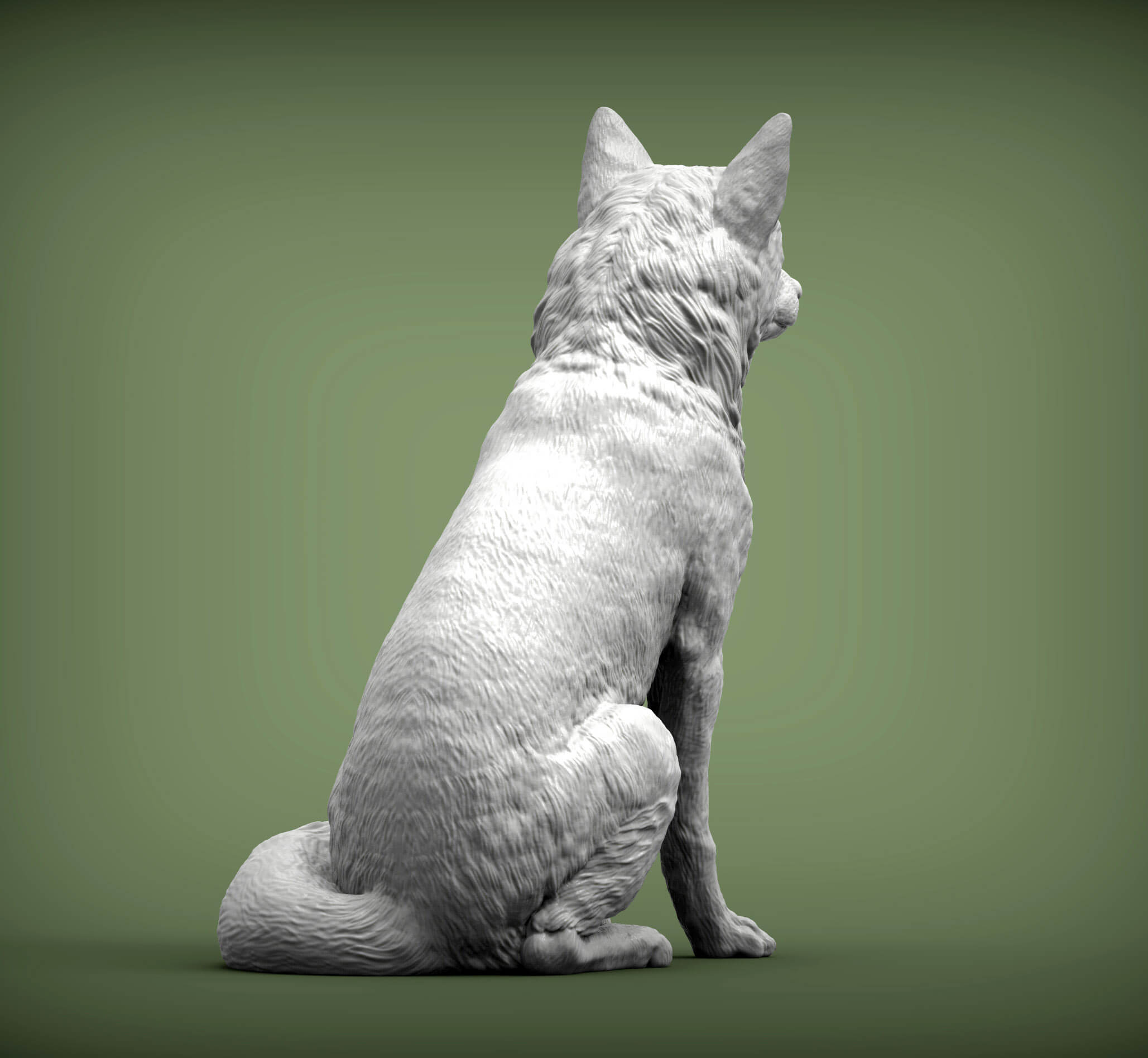Fox 3D Print Model by Alexander3dart