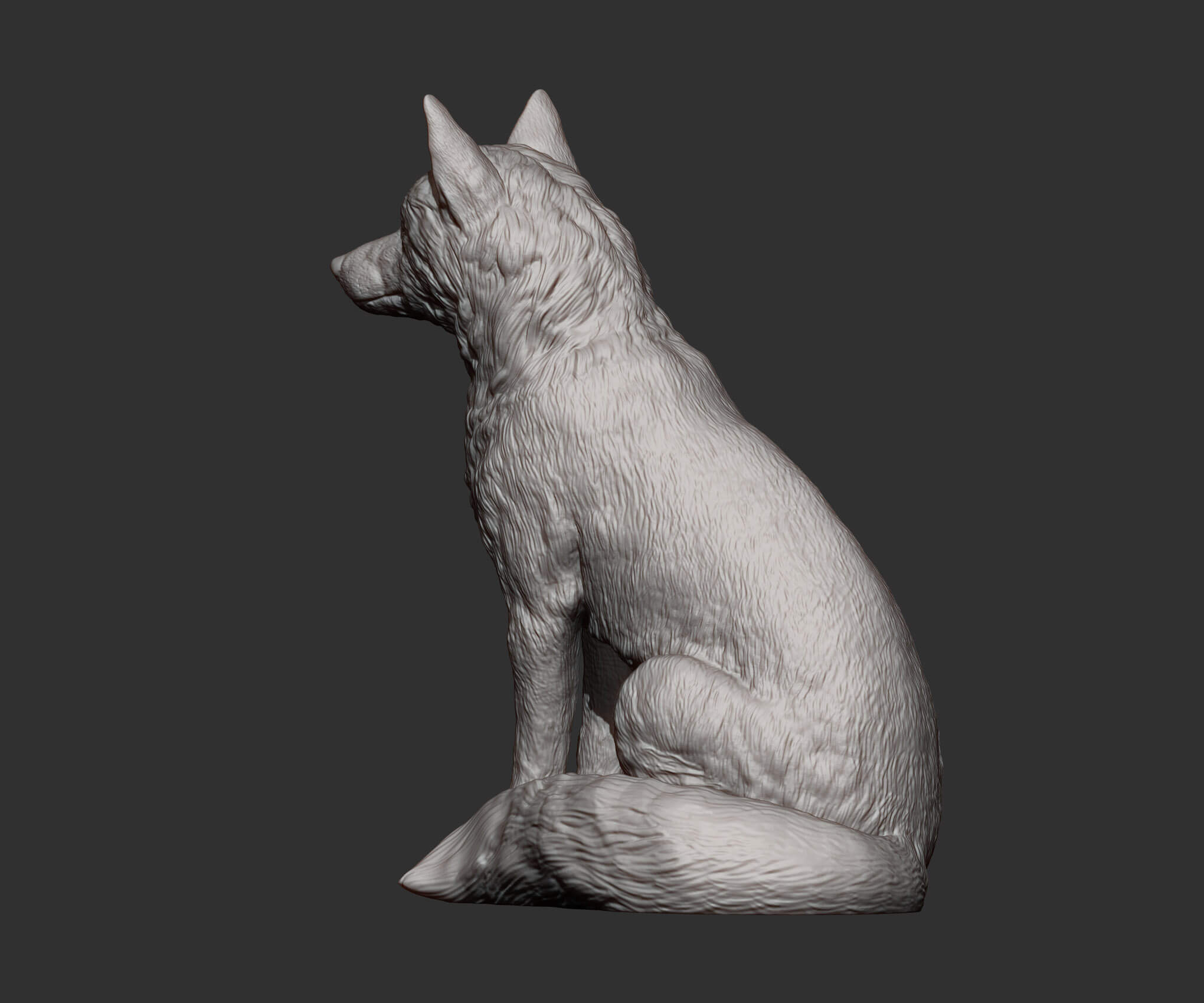 Fox 3D Print Model by Alexander3dart
