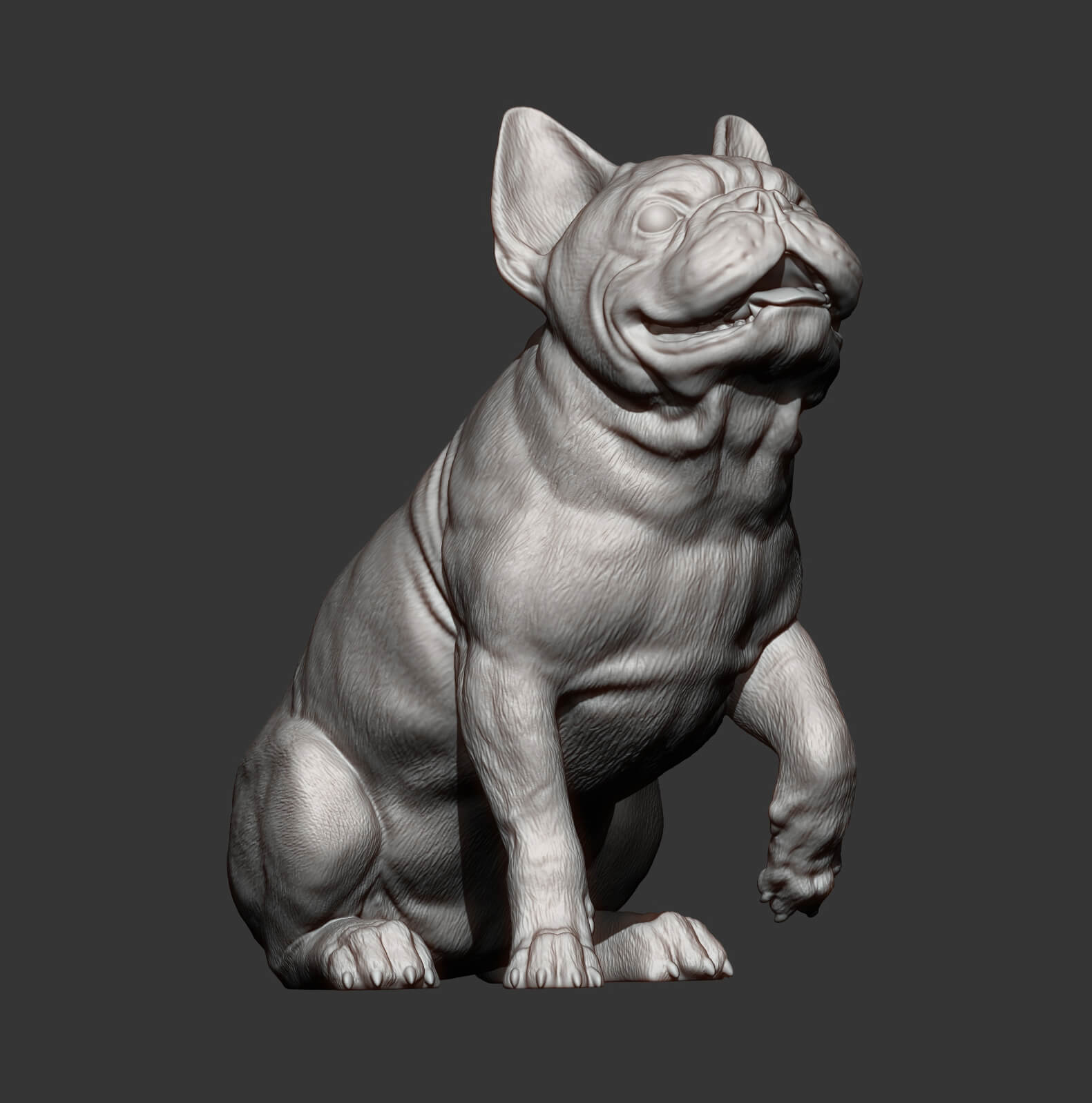 French Bulldog - 3D Model by Alexander3dart
