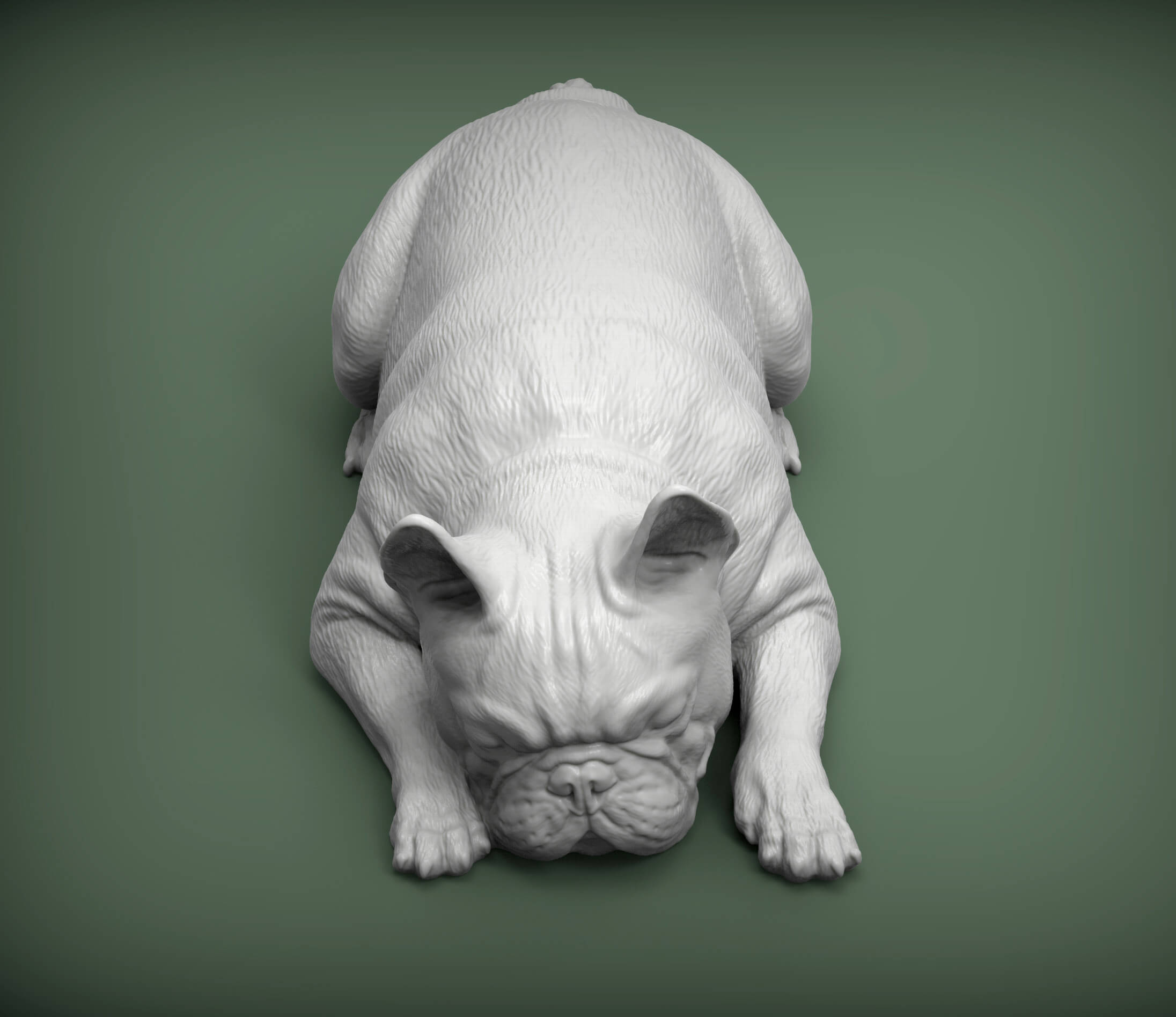 French Bulldog - 3D Model by Alexander3dart