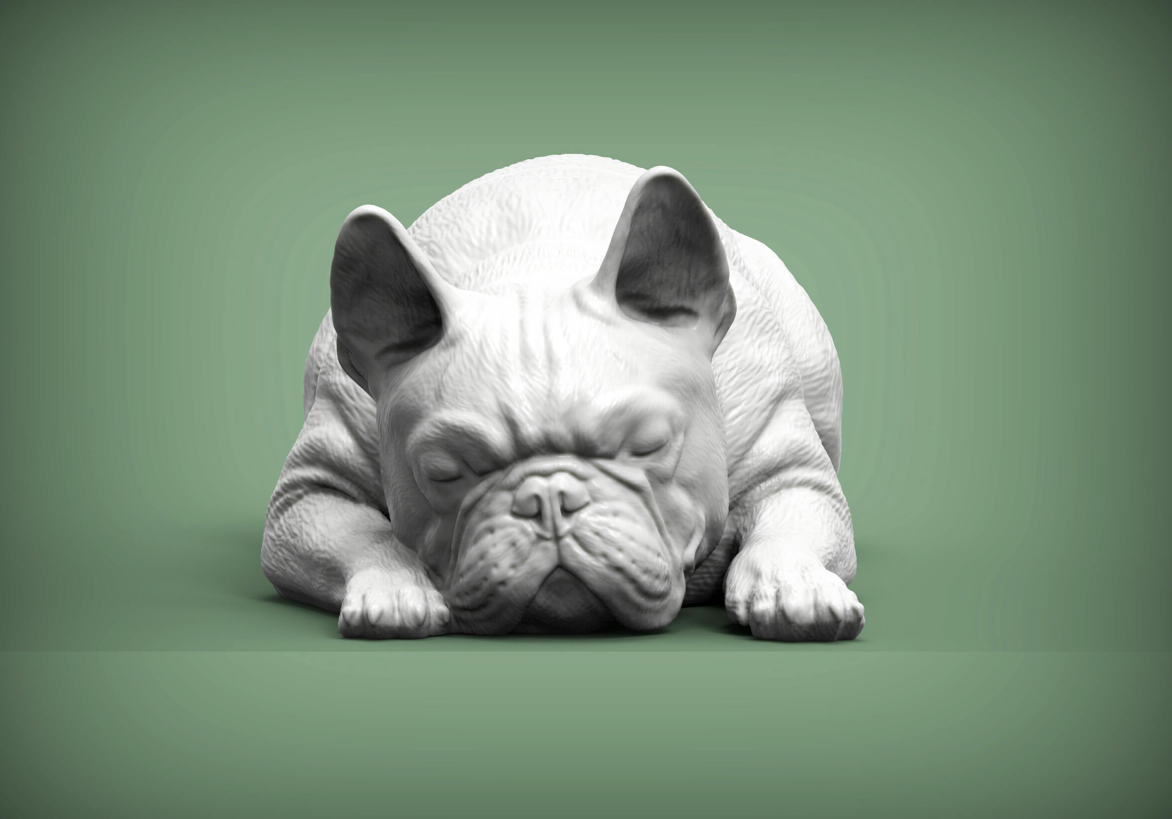 French Bulldog - 3D Model by Alexander3dart