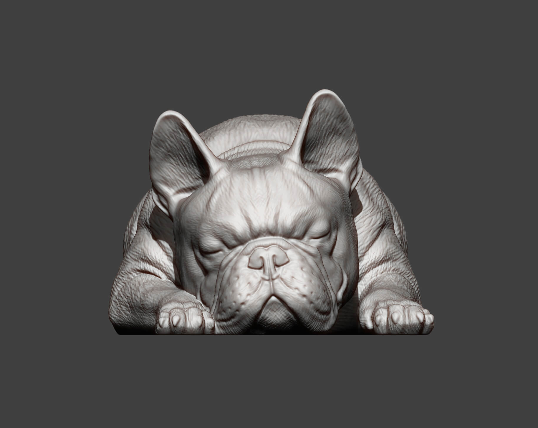 French Bulldog - 3D Model by Alexander3dart